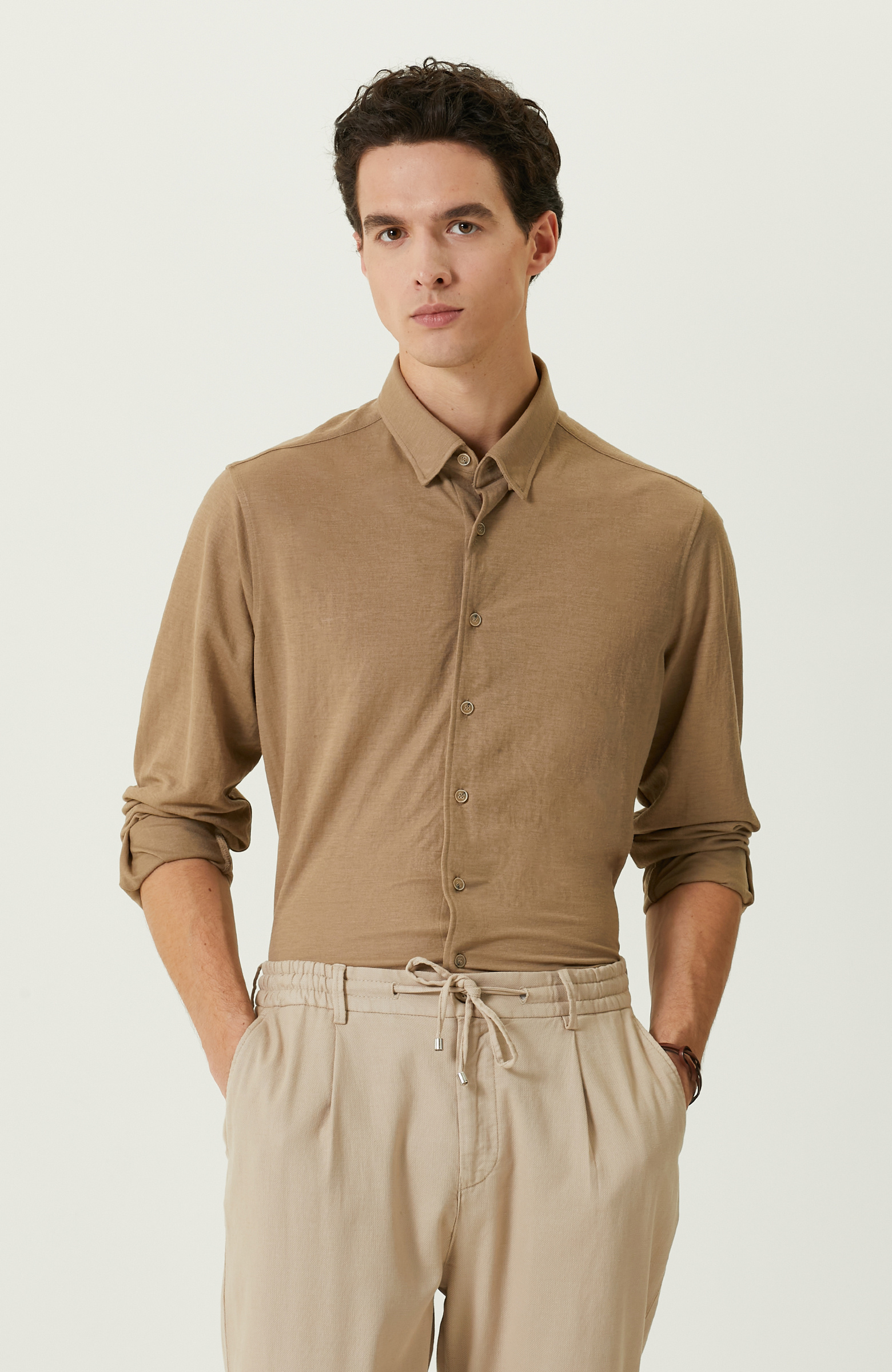 Comfort Fit Beyaz Gömlek