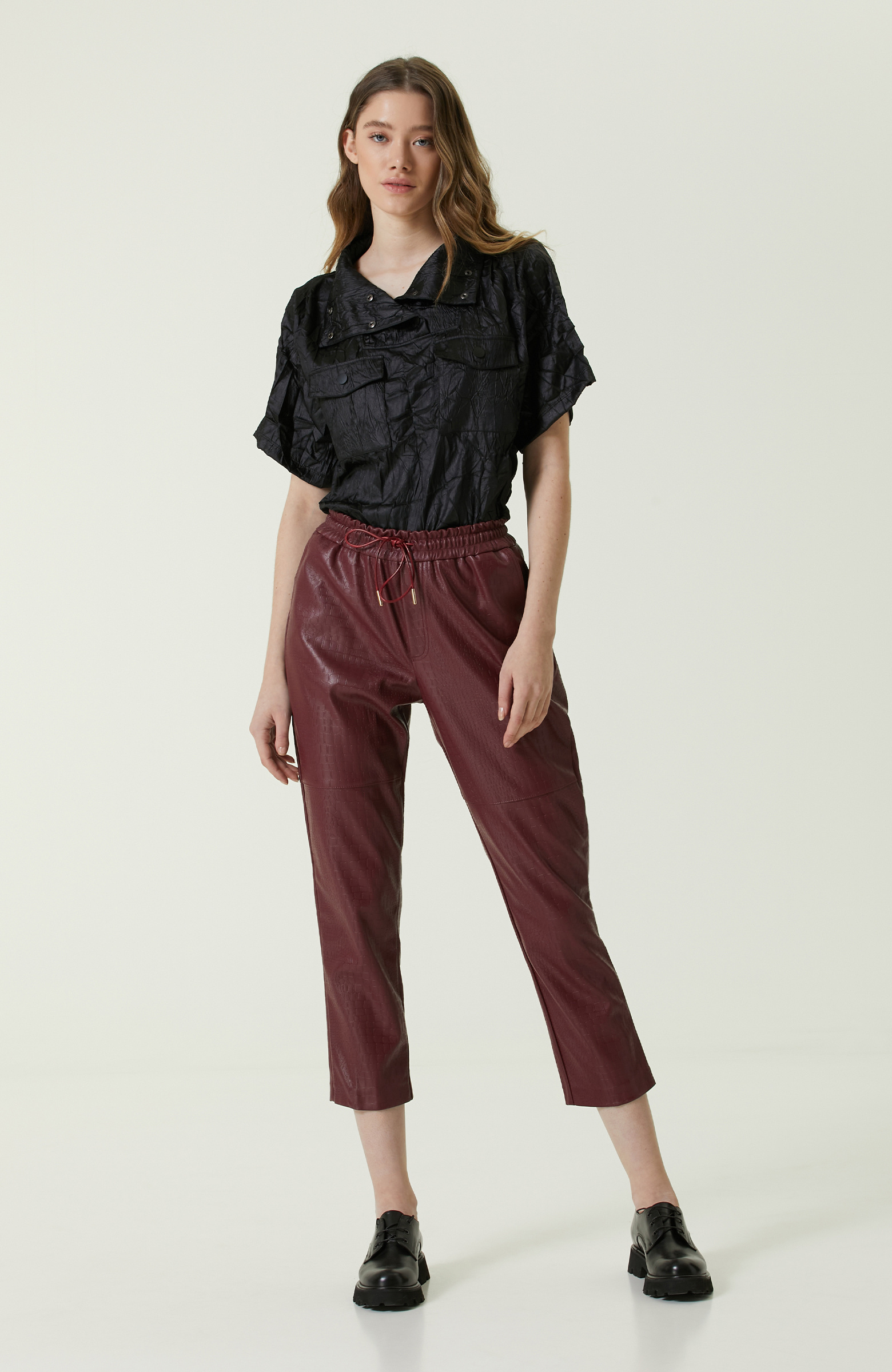 Regular Fit Bordo Pantolon