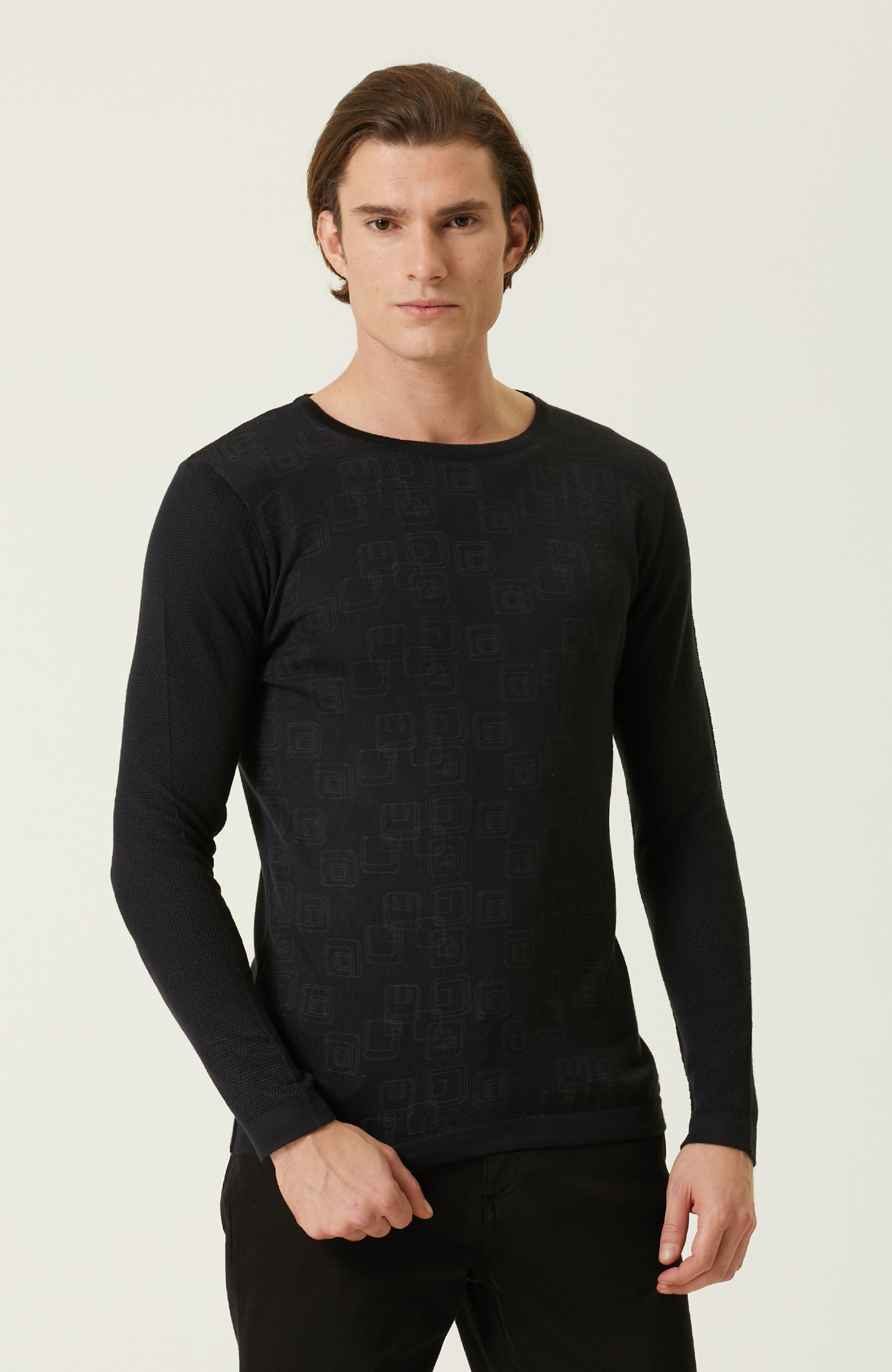 Siyah Uzun Kollu T-shirt