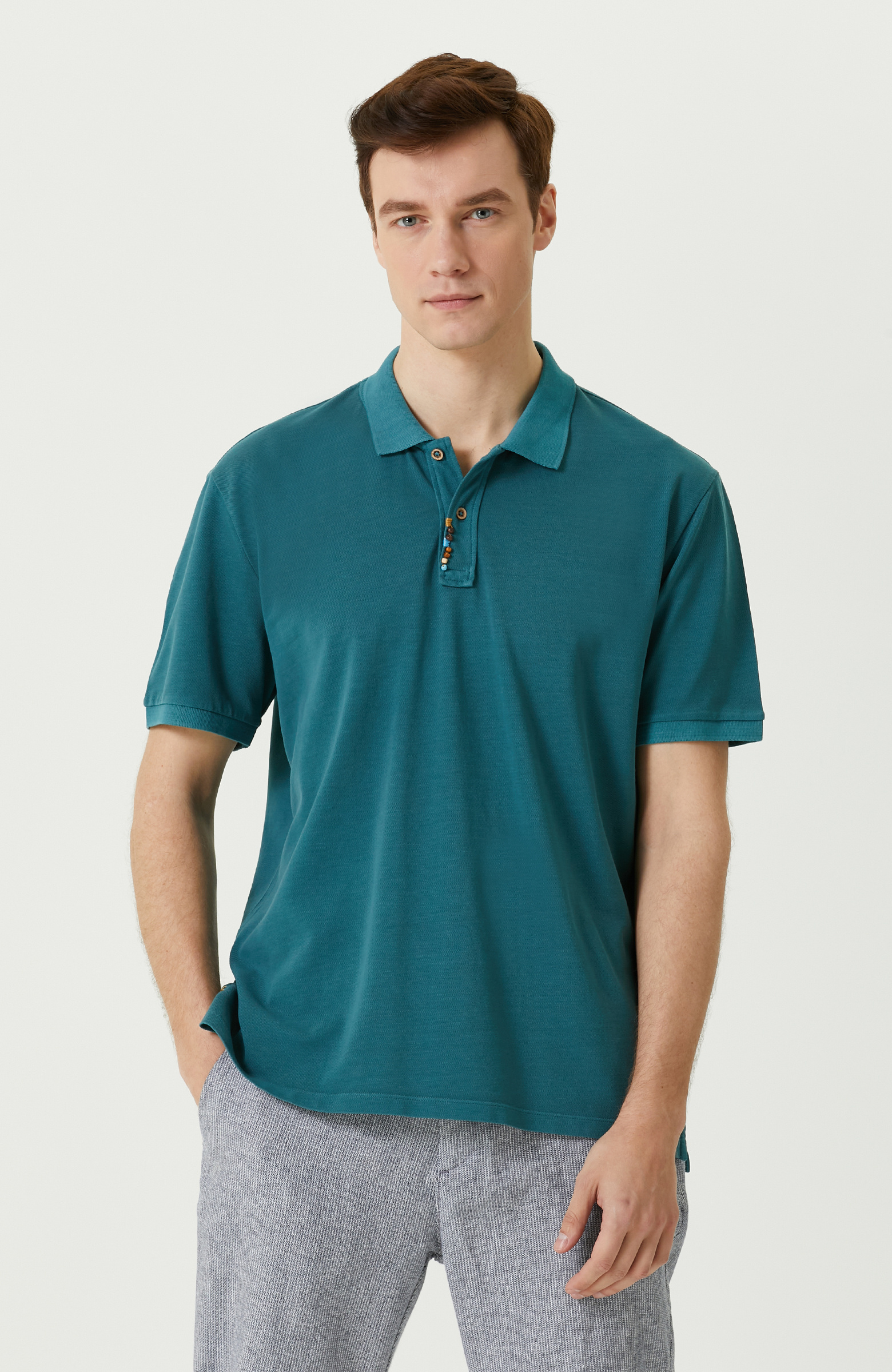 Slim Fit Yeşil T-shirt