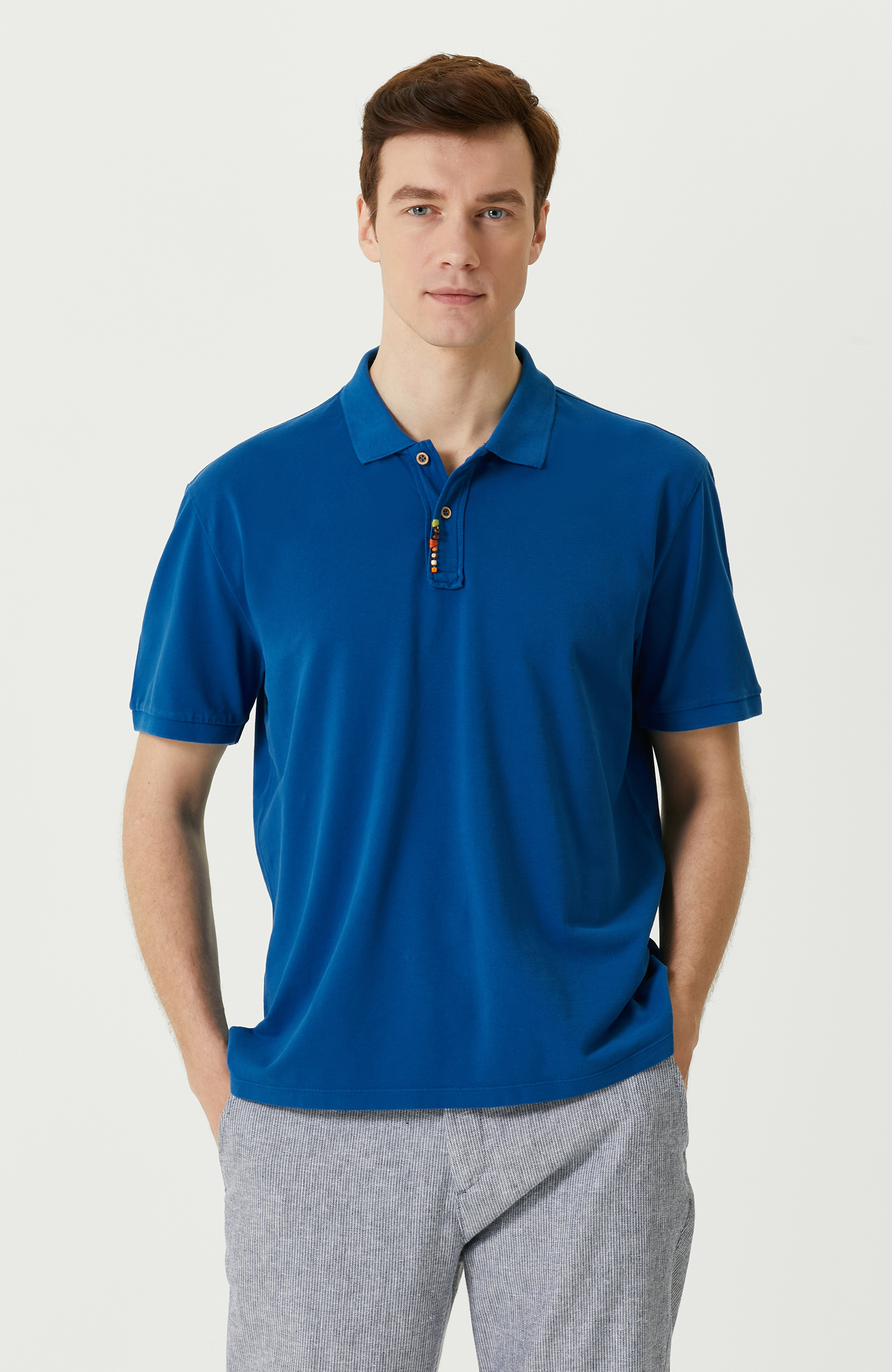 Slim Fit Turkuaz T-shirt Slim Fit Turkuaz T-shirt