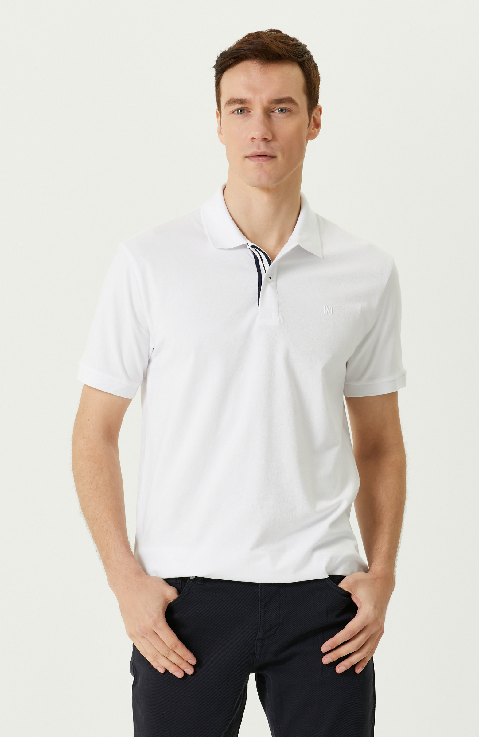 Slim Fit Beyaz T-shirt