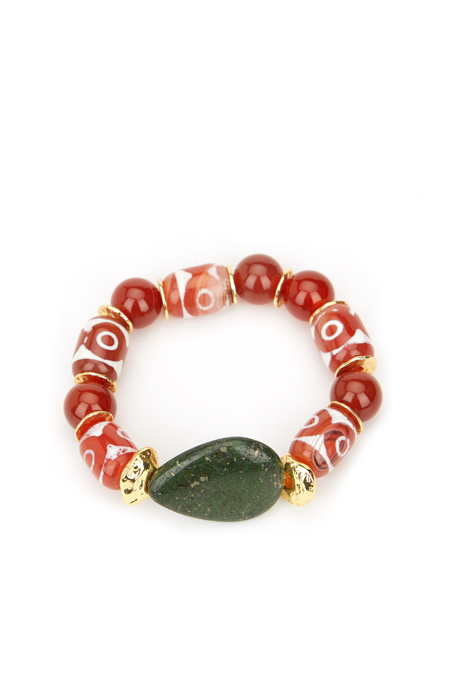 Kahverengi Taşlı Kadın Bileklik