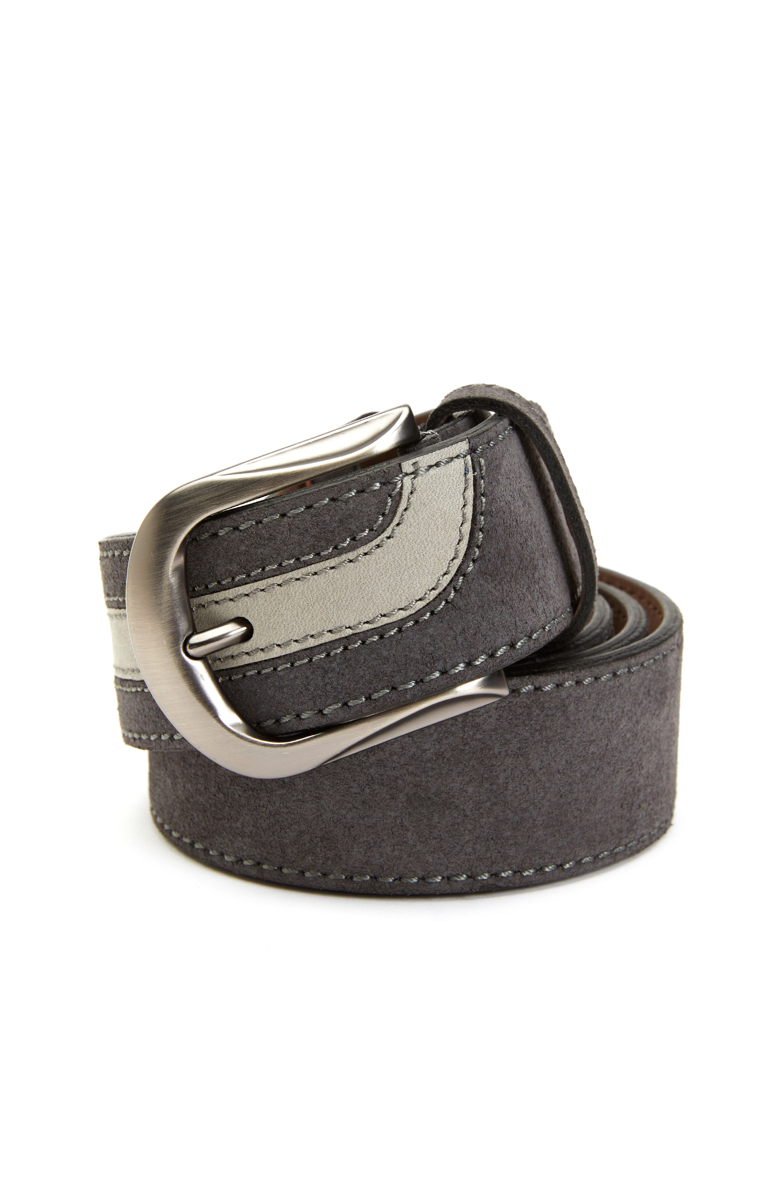 Gri Erkek Süet Kemer