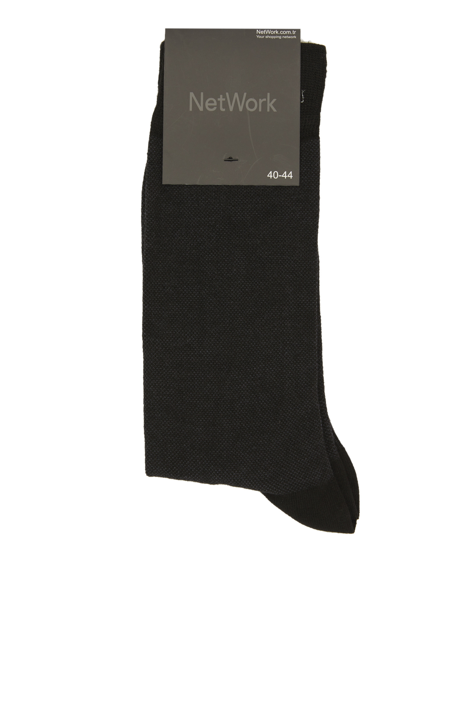 Siyah Antrasit Mikro Dokulu Erkek Bambu Çorap