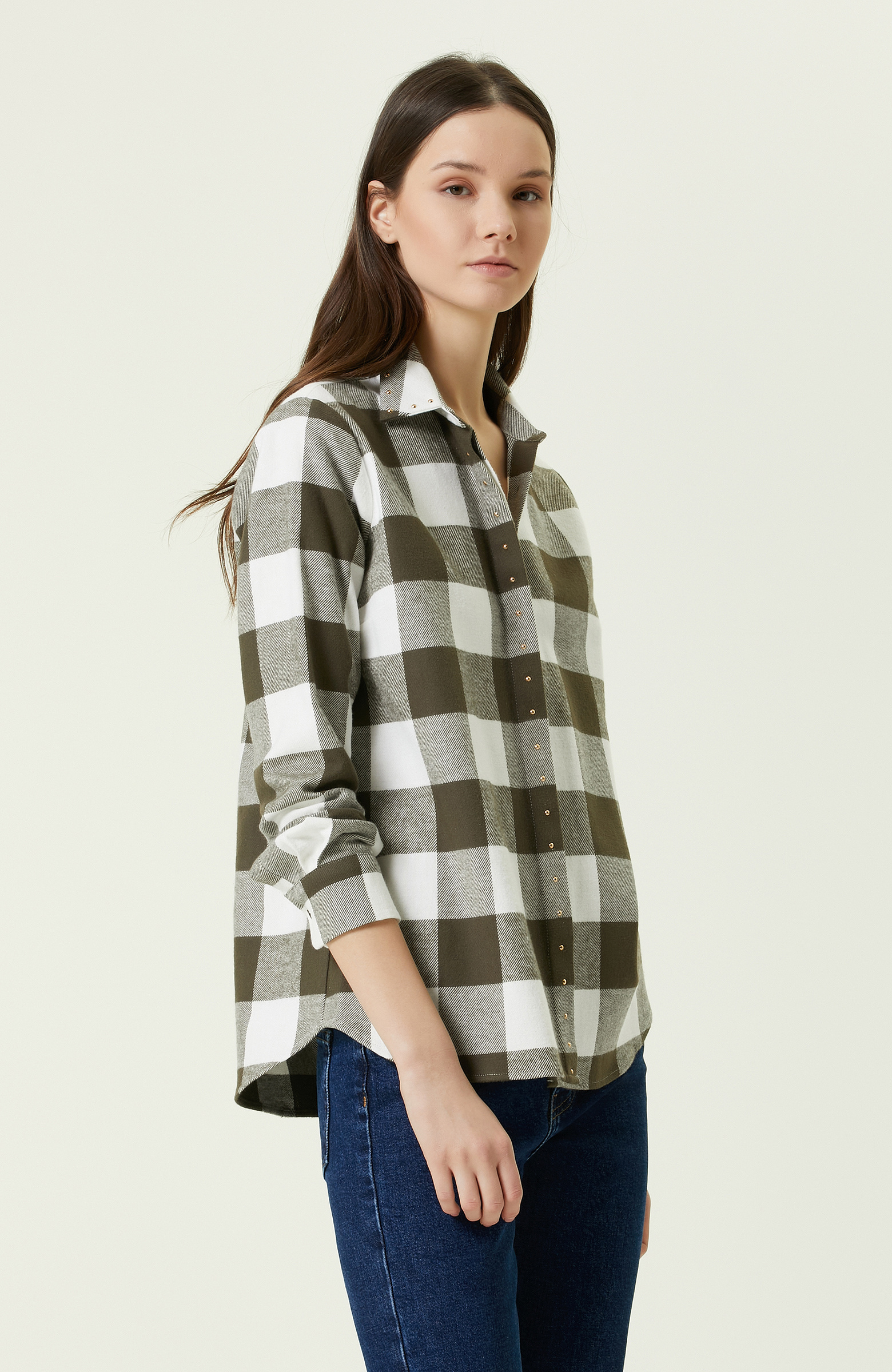 Regular Fit Haki Gömlek