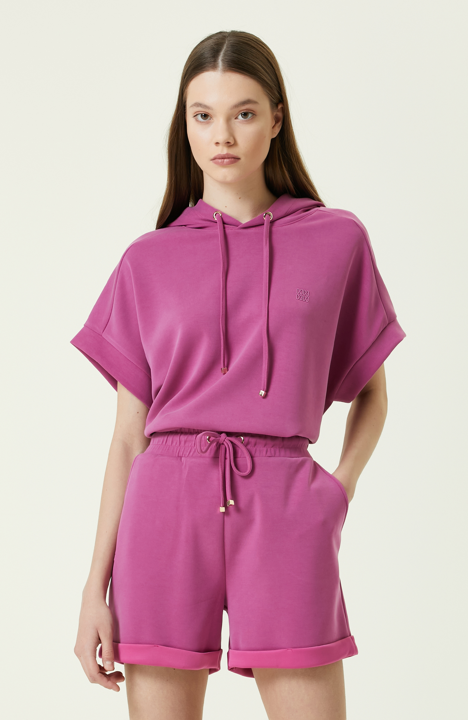 Basic Fit Fuşya Sweatshirt