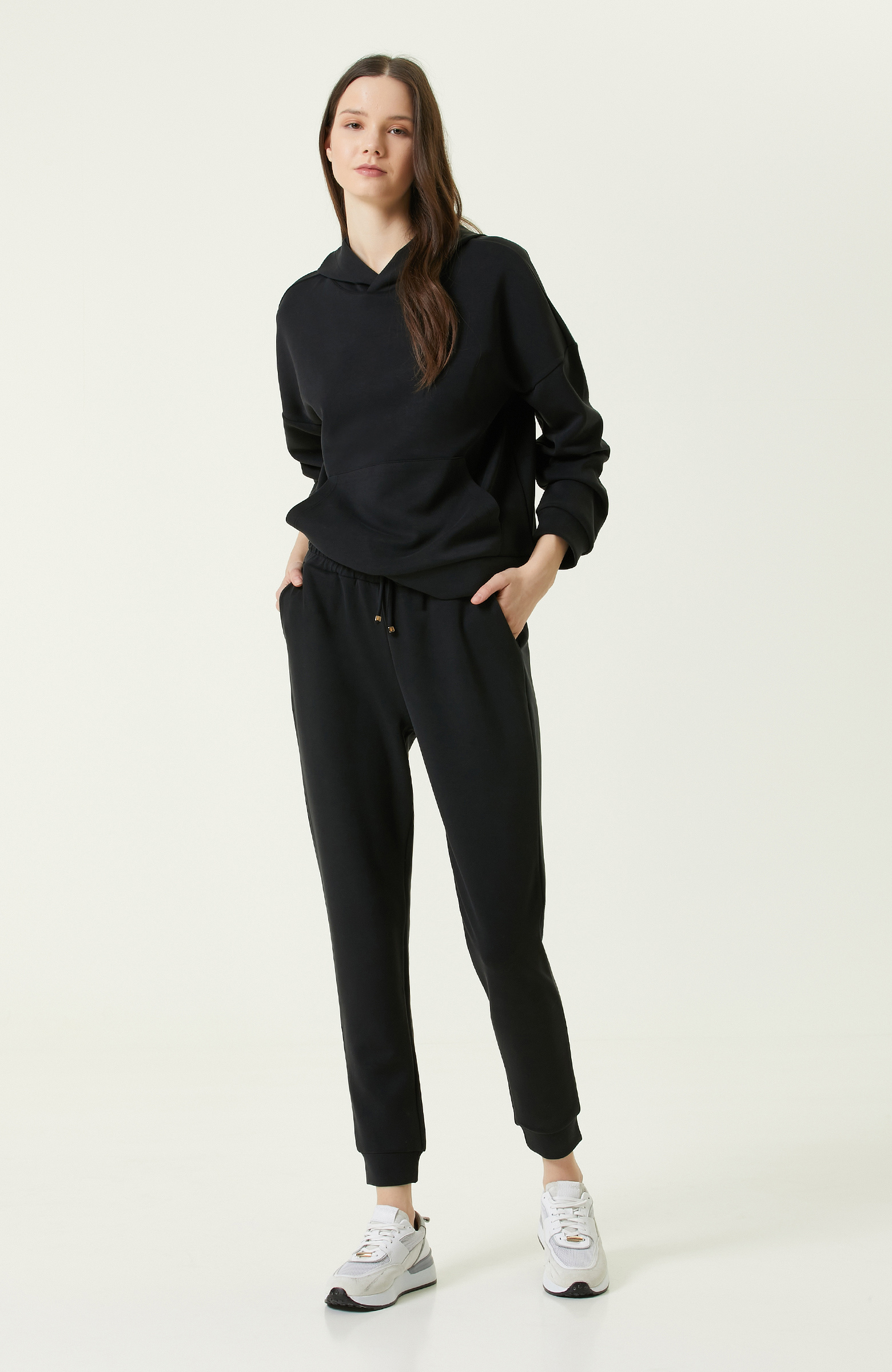 Slim Fit Siyah Eşofman Altı
