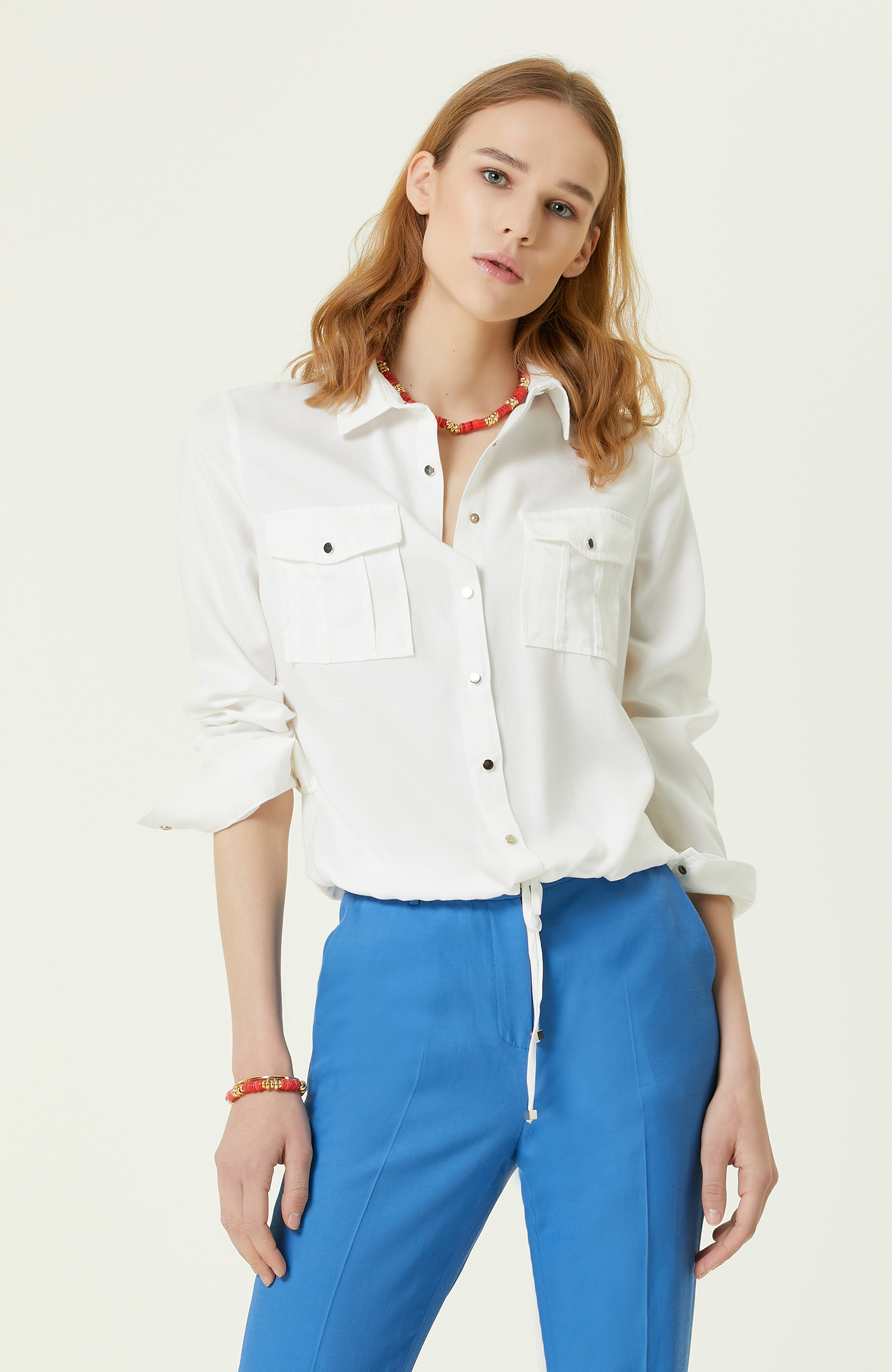 Basic Fit Ekru Gömlek Basic Fit Ekru Gömlek