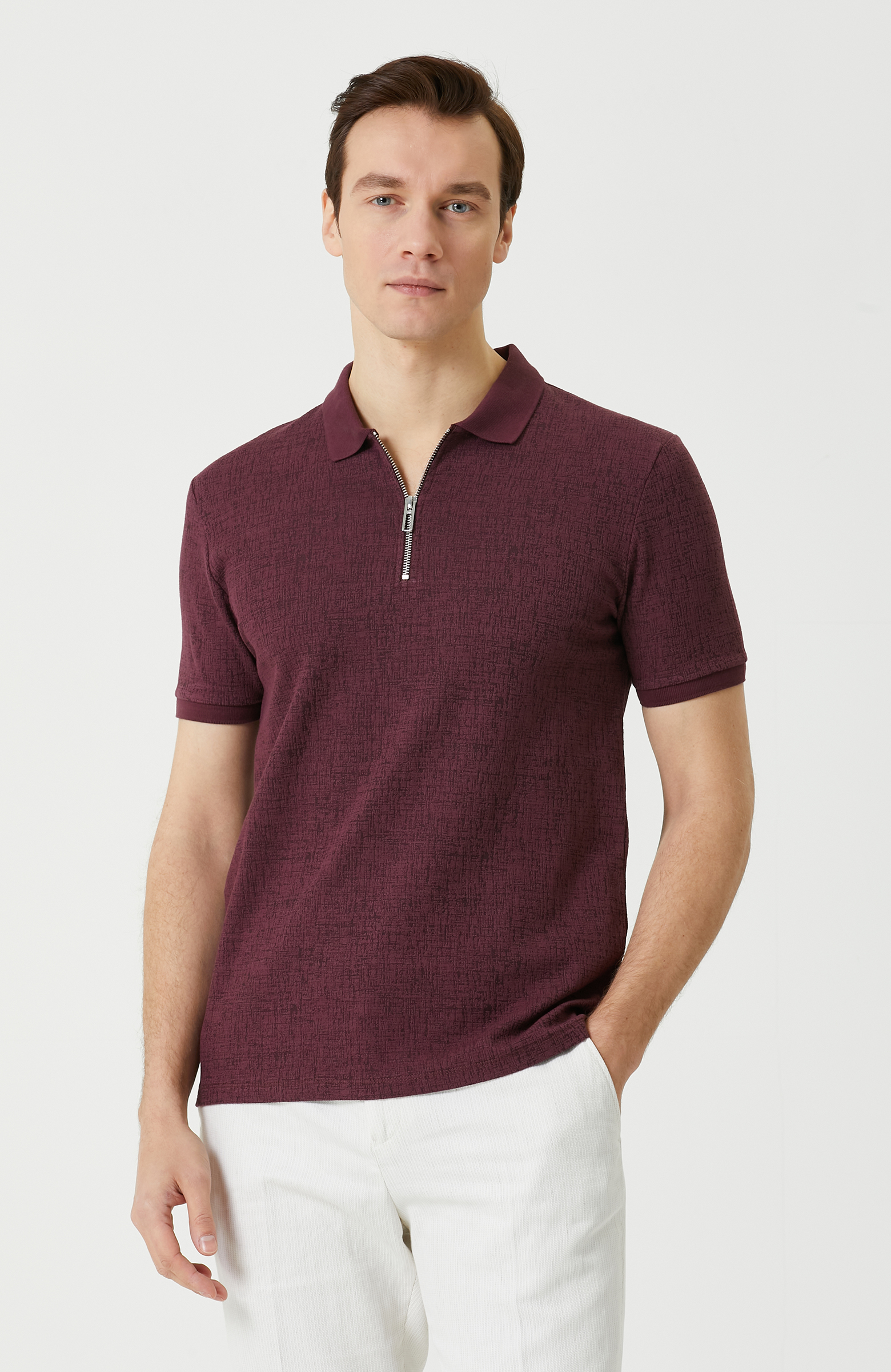 Slim Fit Mürdüm T-shirt Slim Fit Mürdüm T-shirt