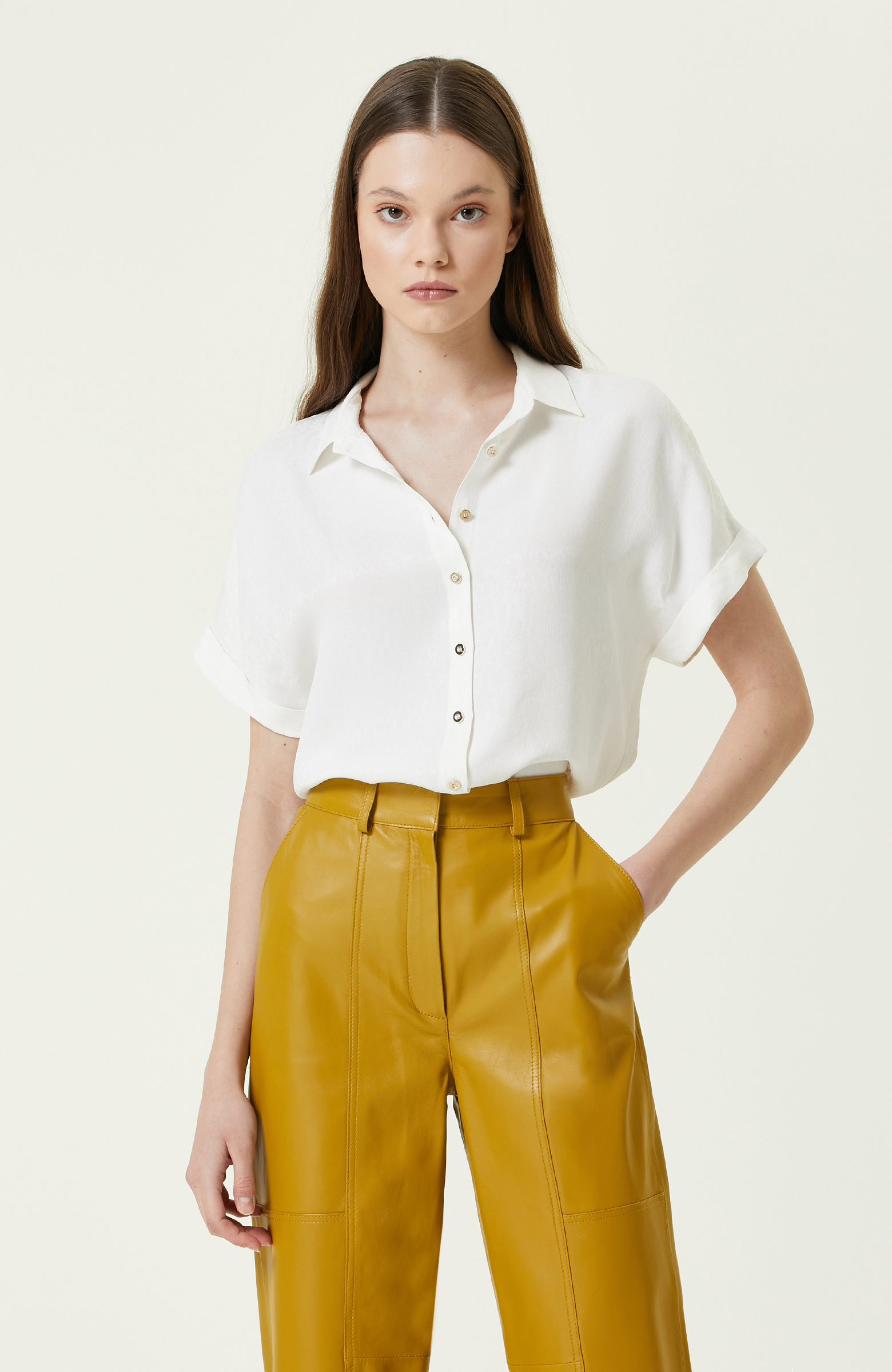 Regular Fit Ekru Gömlek