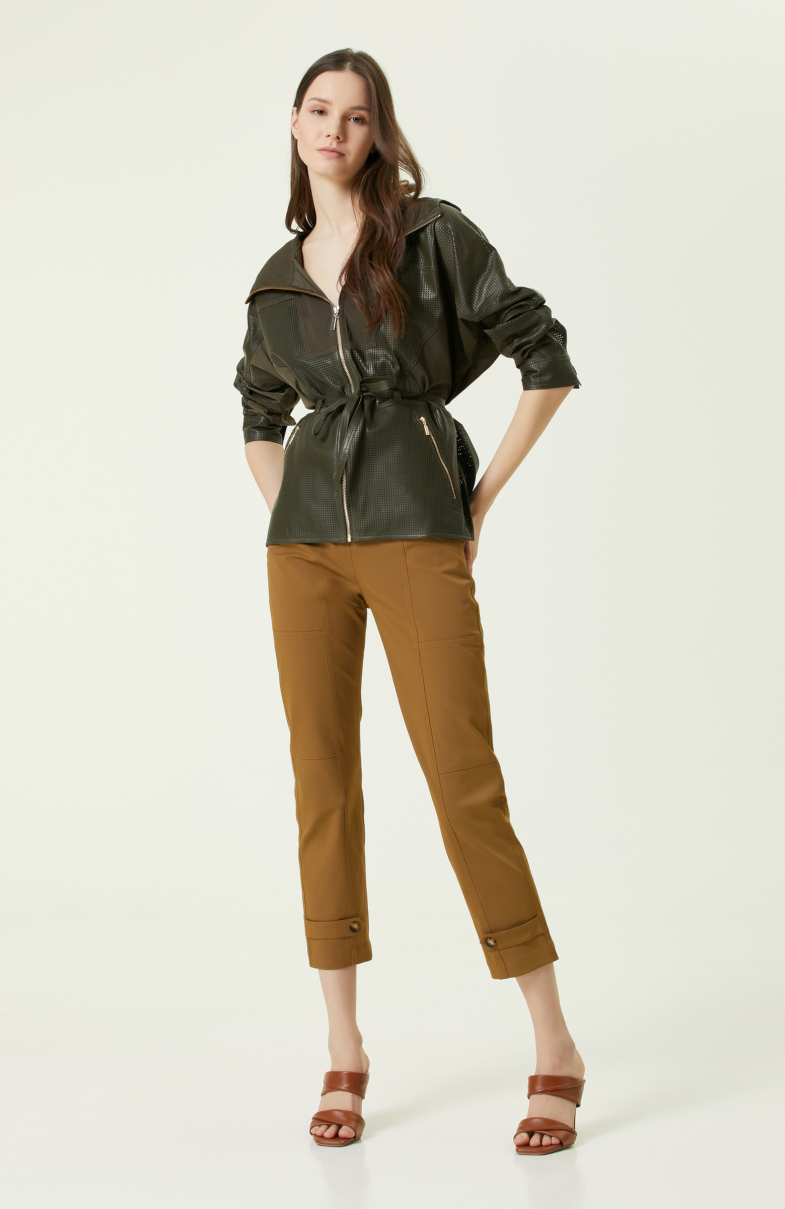 Regular Fit Camel Pantolon