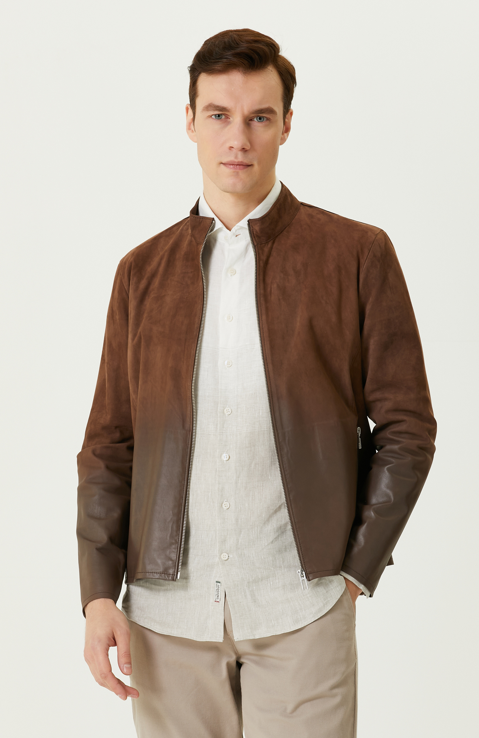 Kahverengi Süet Mont