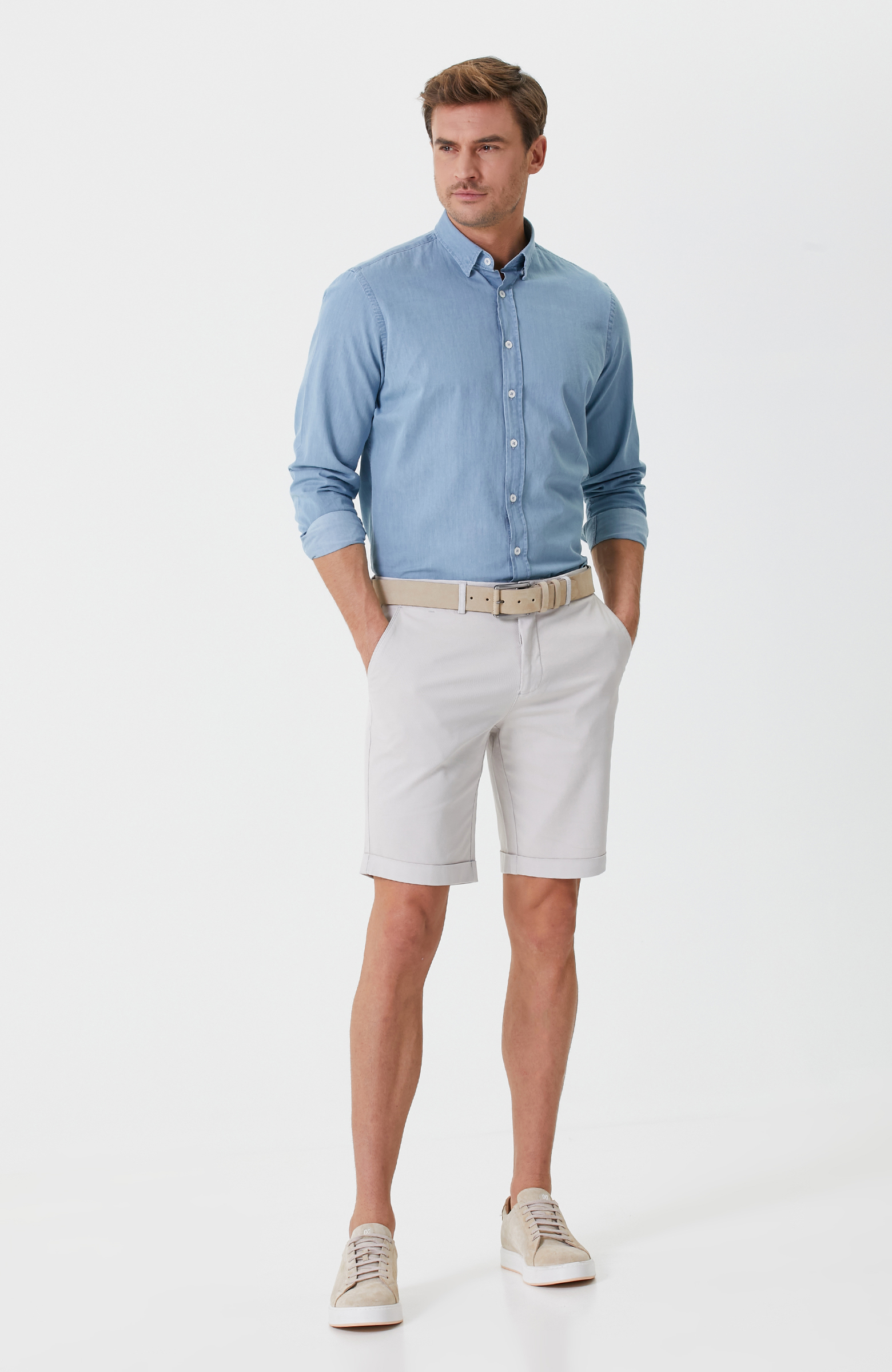 Comfort Fit Mavi Denim Gömlek