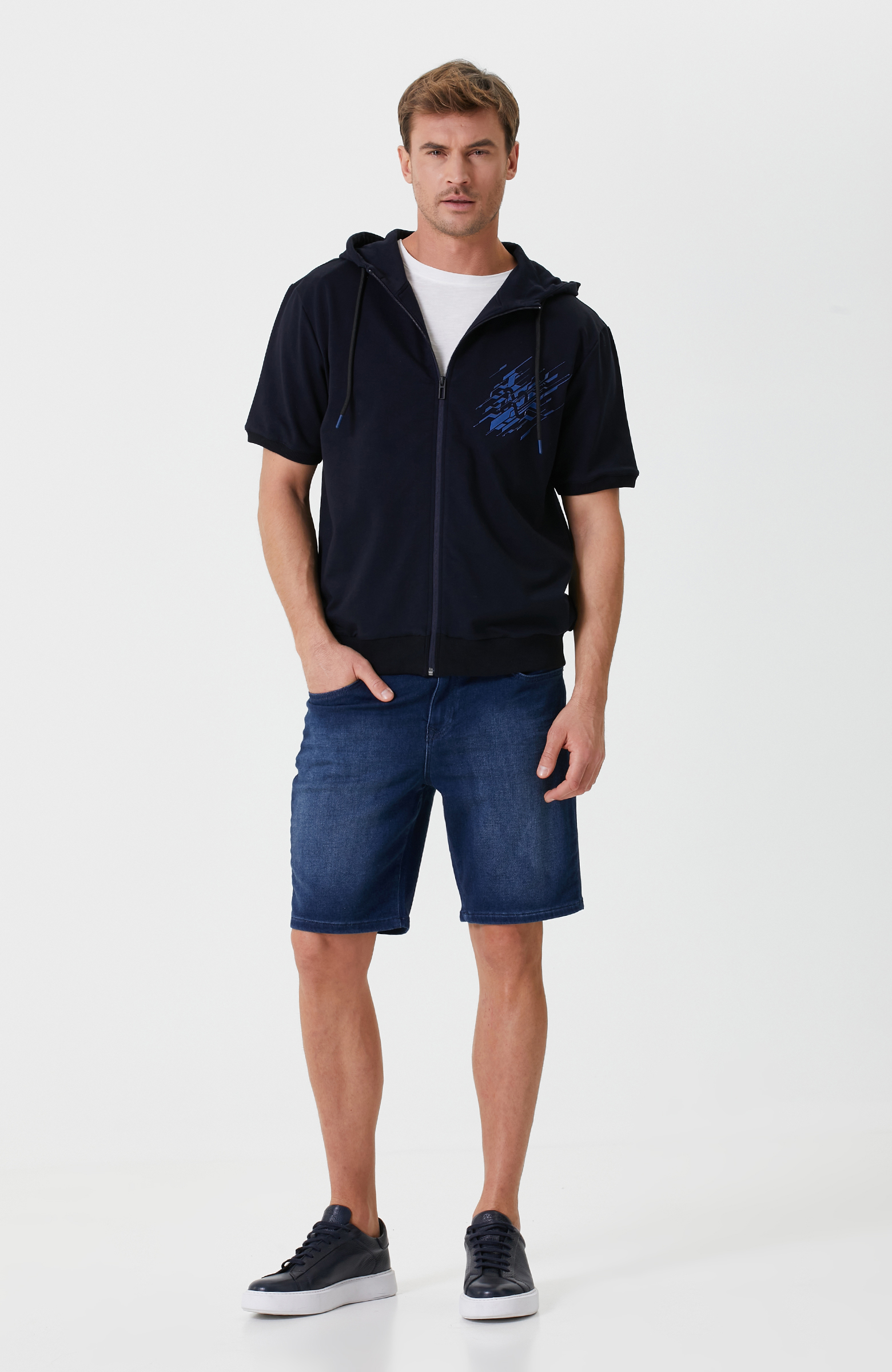 Comfort Fit Lacivert Sweatshirt Comfort Fit Lacivert Sweatshirt