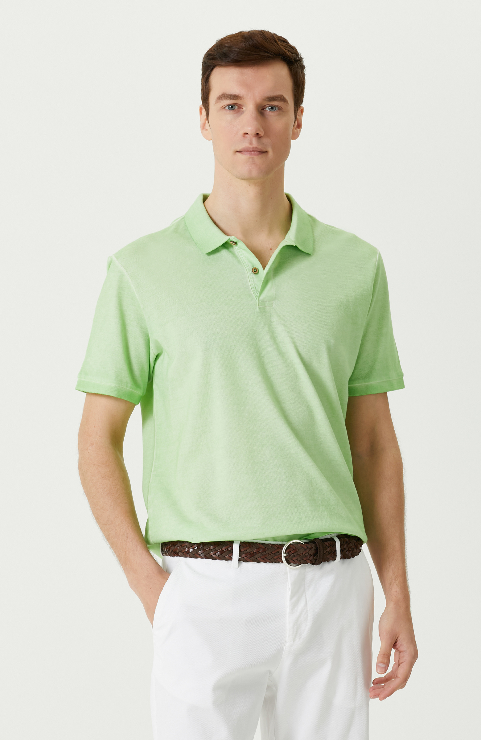 Yeşil Polo Yaka T-shirt
