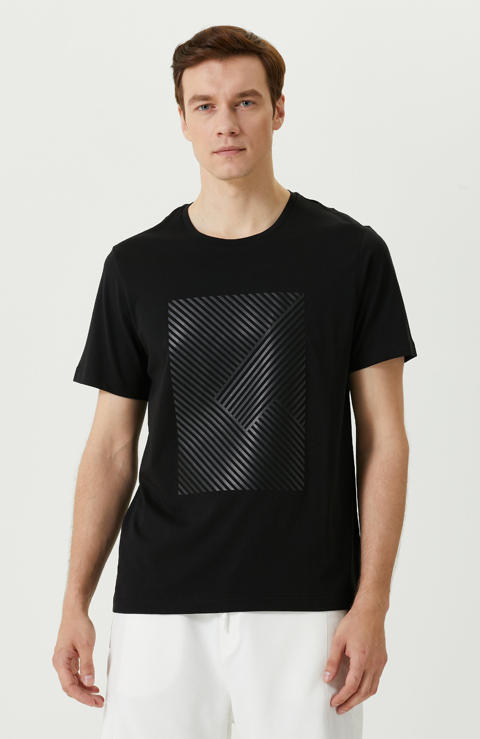 Slim Fit Siyah T-shirt