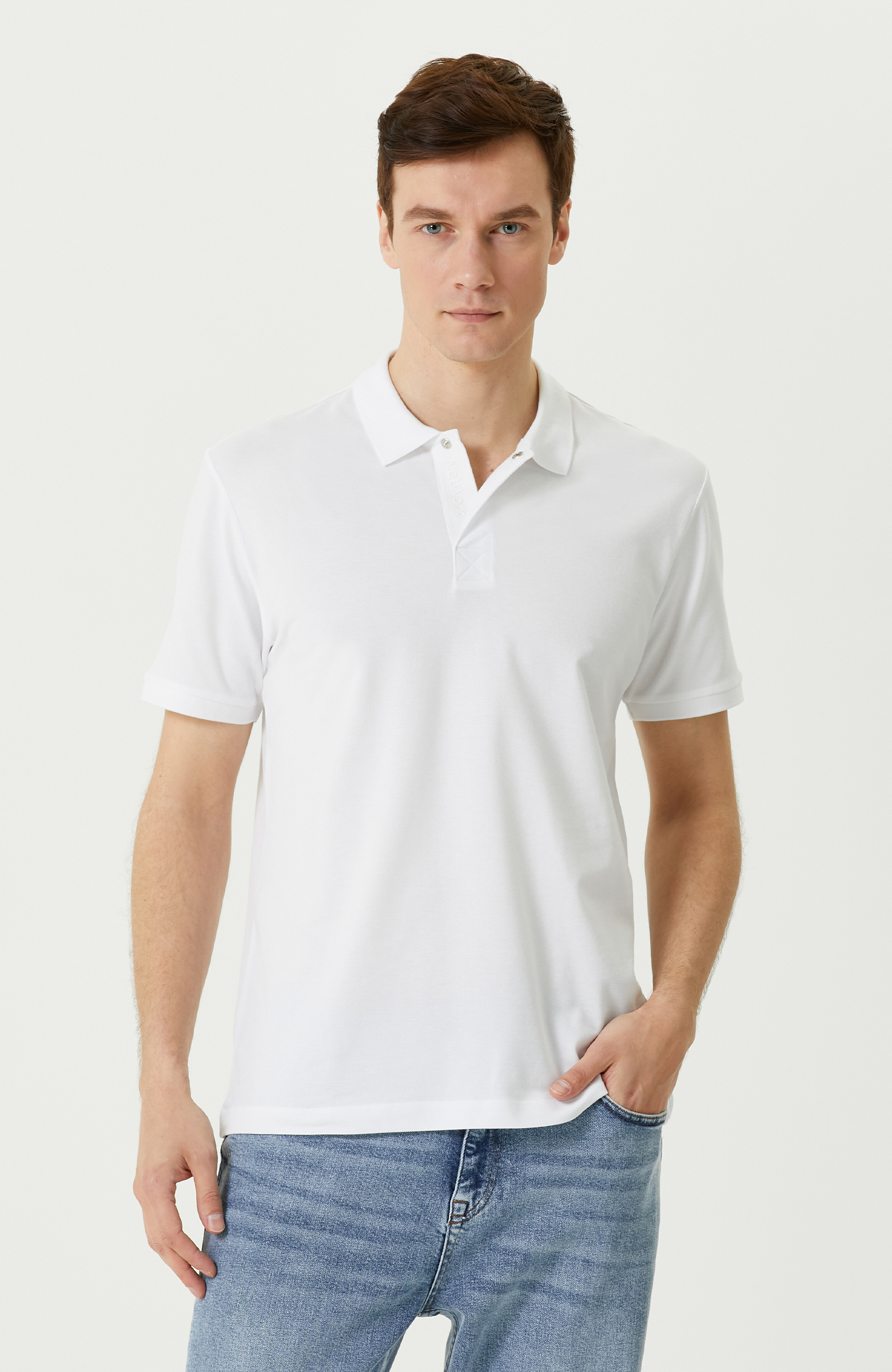 Slim Fit Beyaz T-shirt