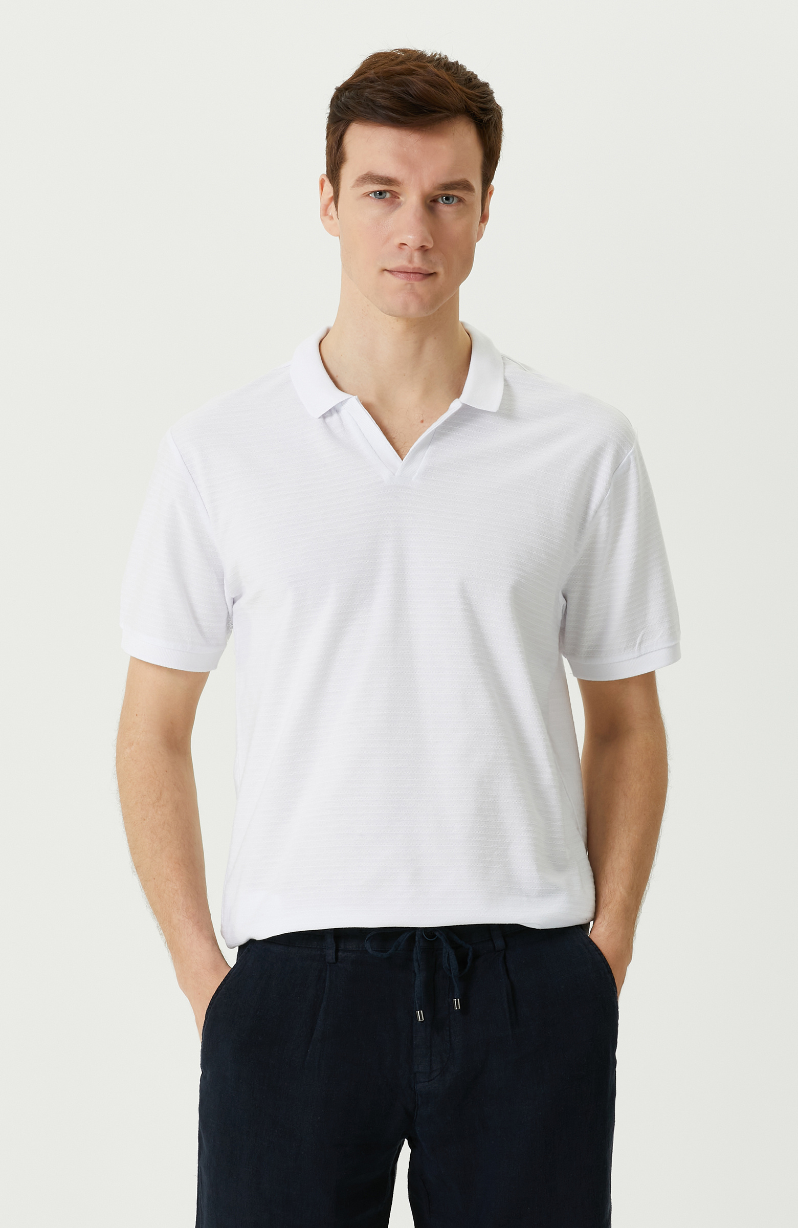 Slim Fit Beyaz T-shirt