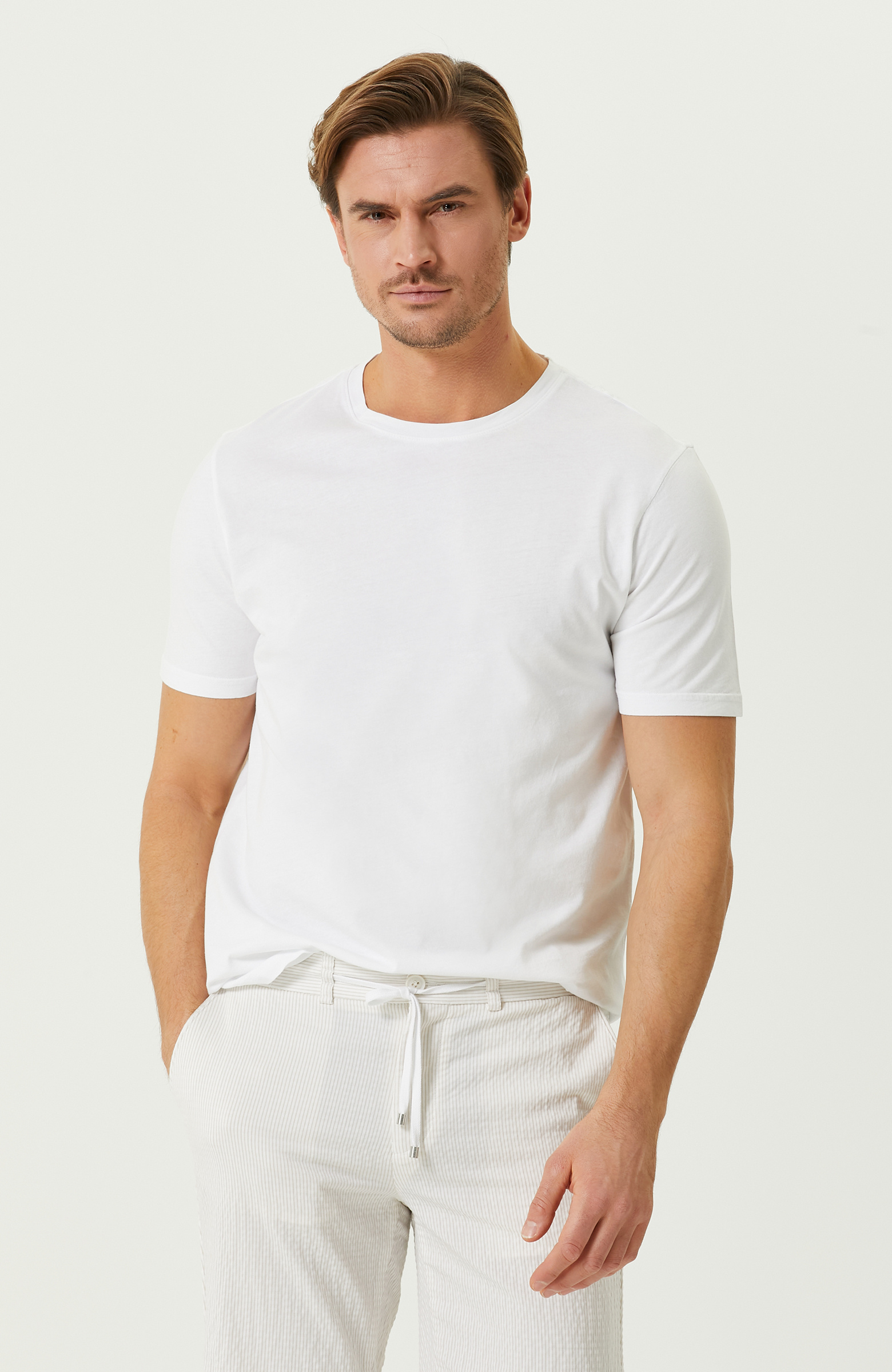 Comfort Fit Beyaz T-shirt