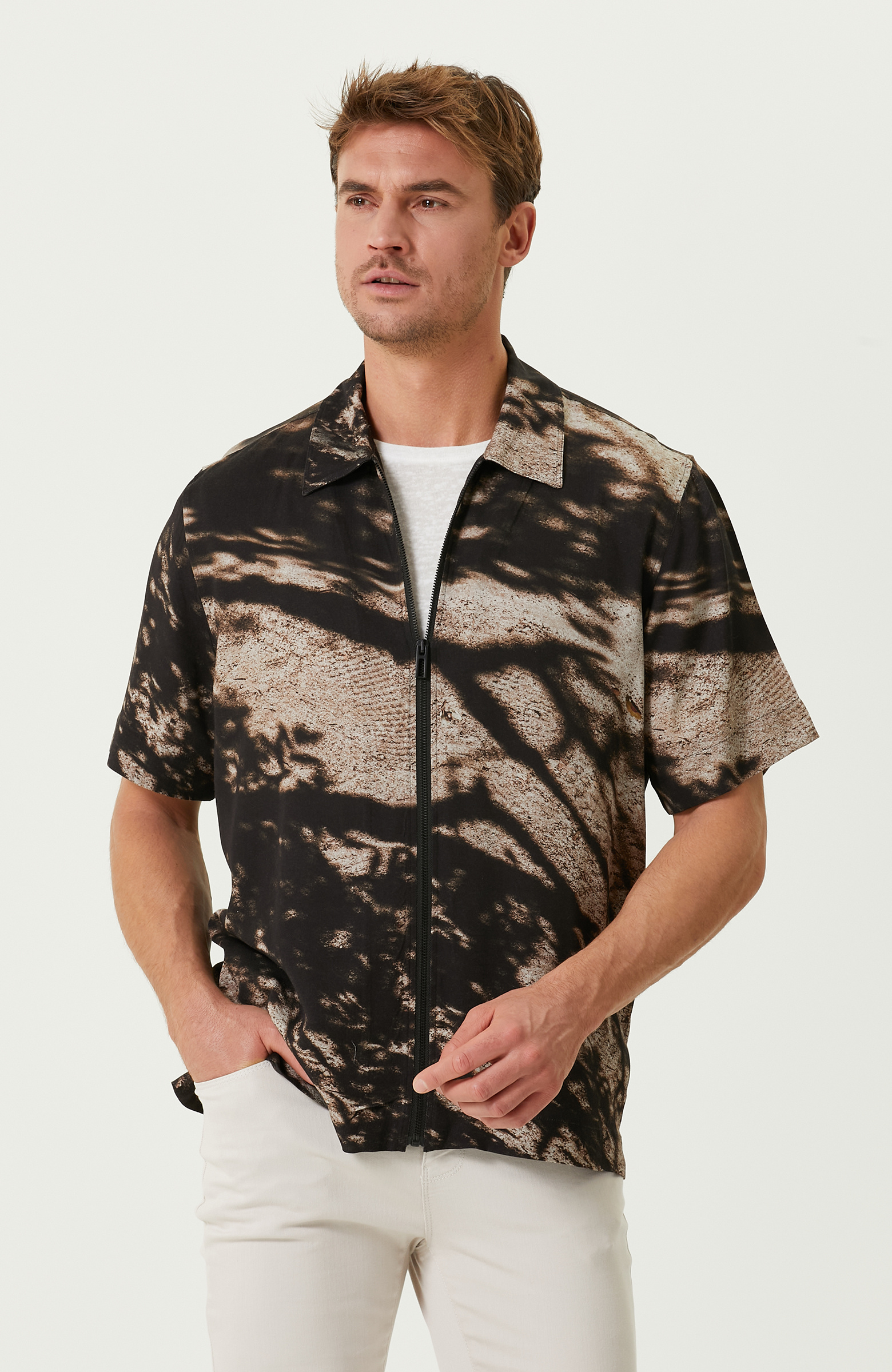 Comfort Fit Kahverengi Gömlek