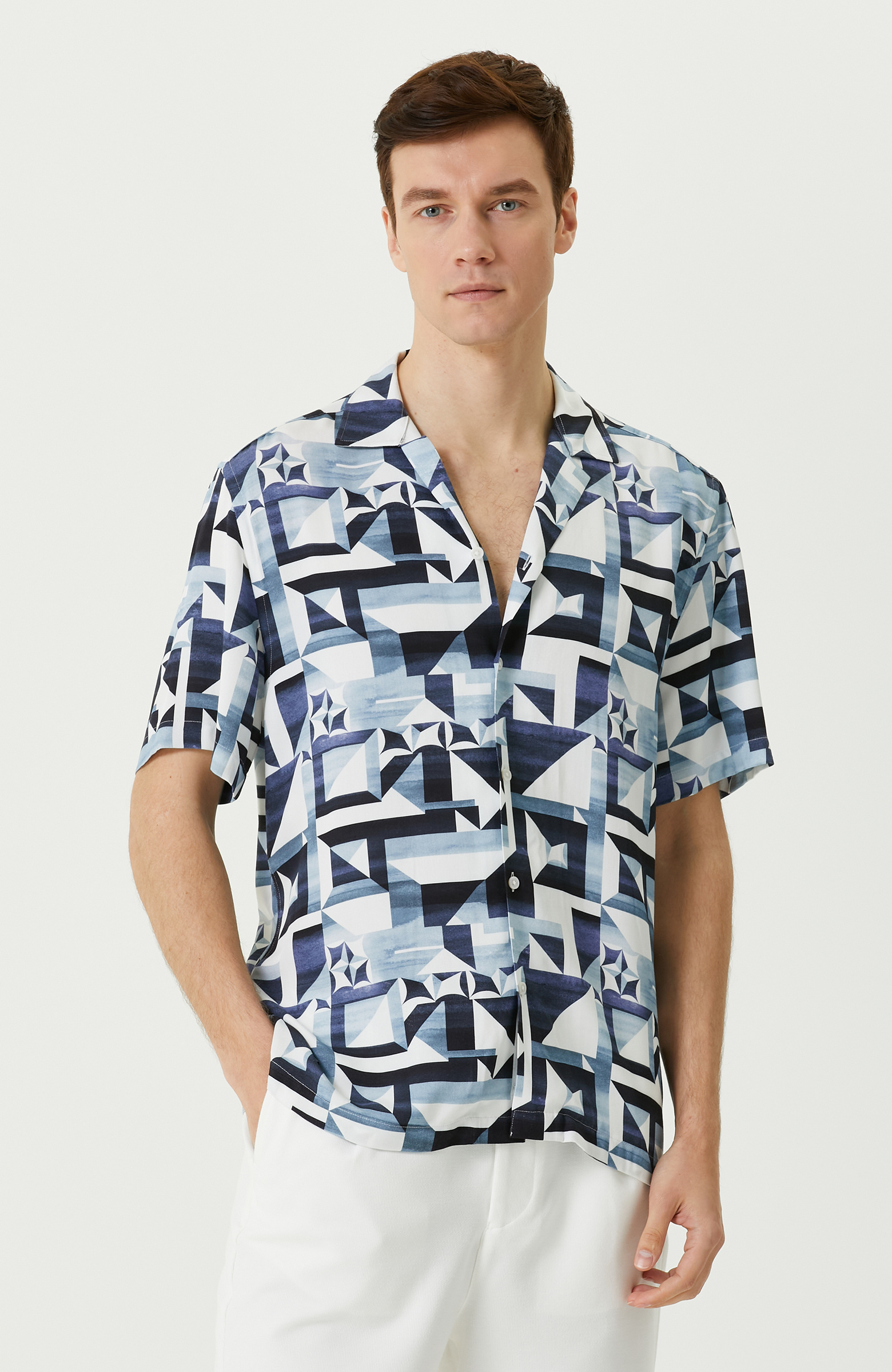 Comfort Fit Mavi Gömlek Comfort Fit Mavi Gömlek