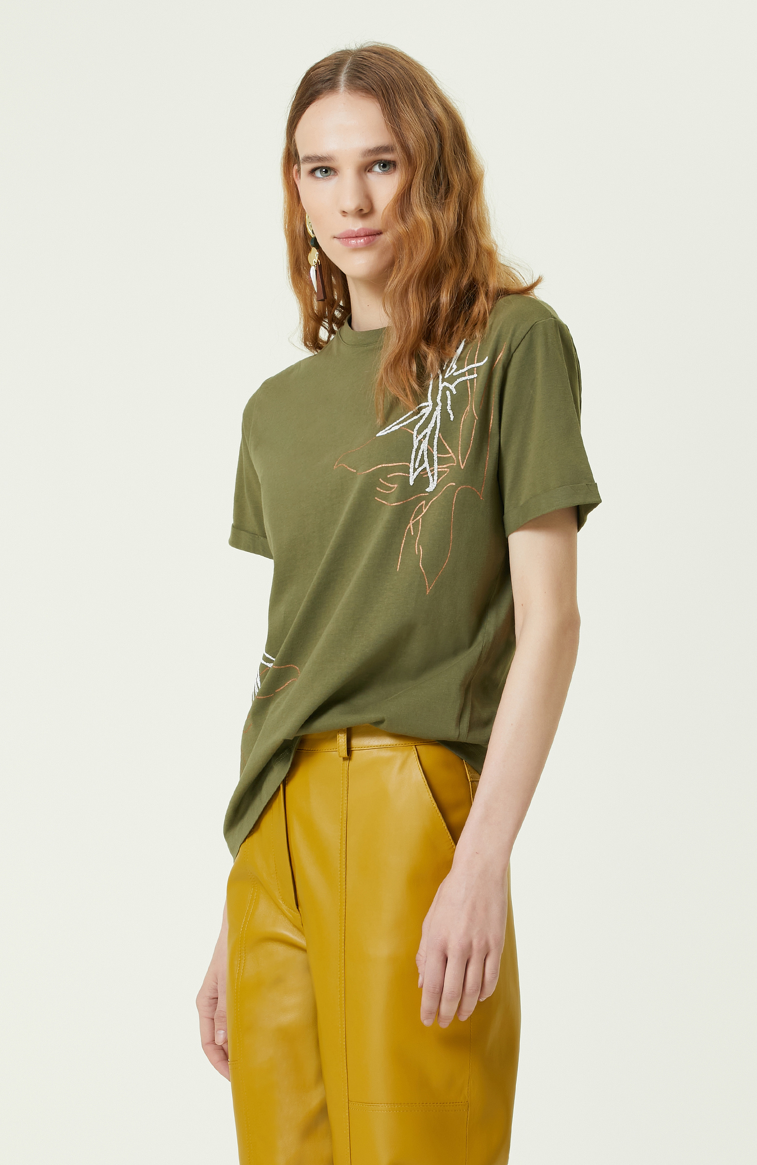 Haki Baskılı T-shirt