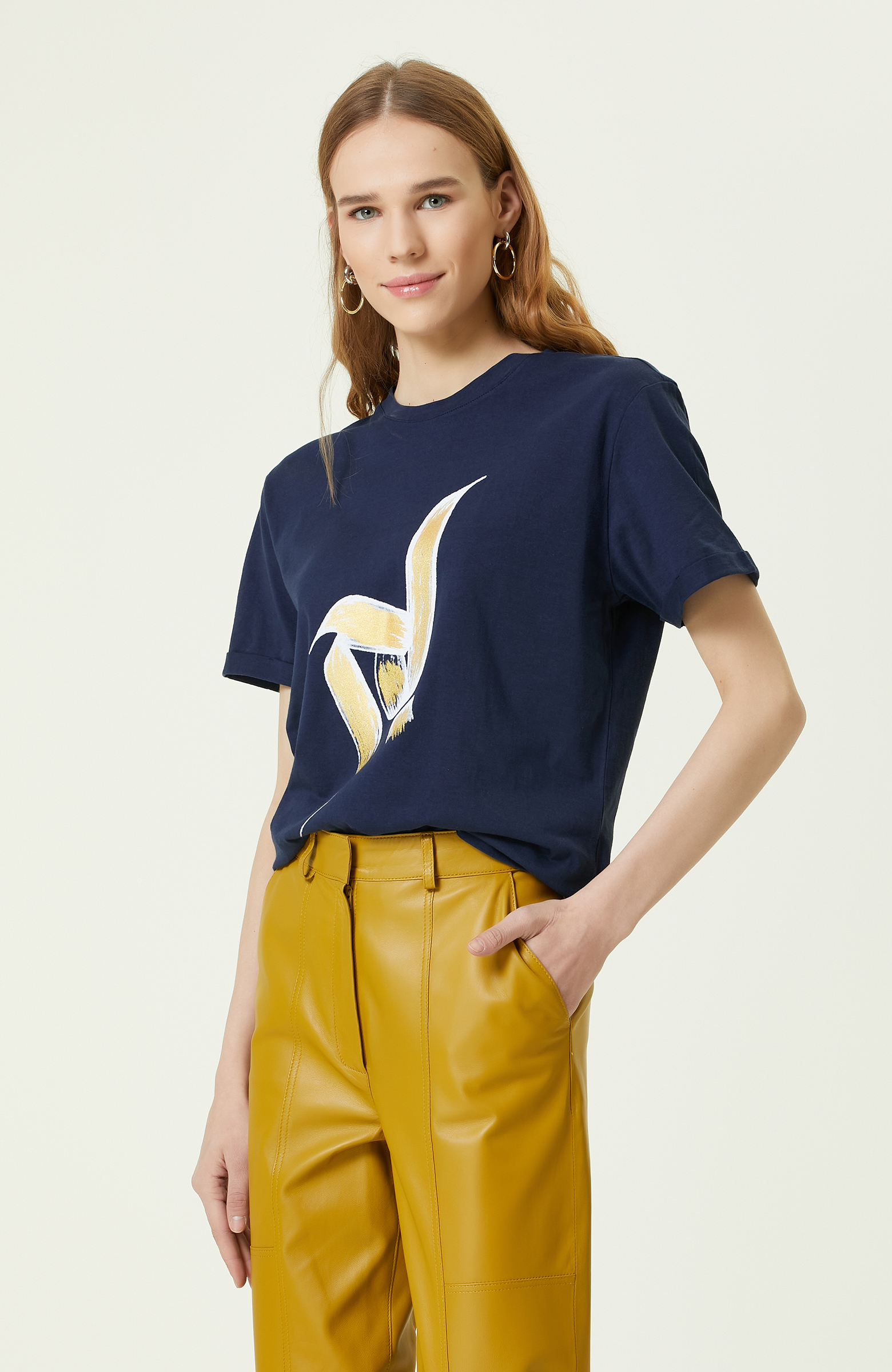 Lacivert Logolu T-shirt Lacivert Logolu T-shirt