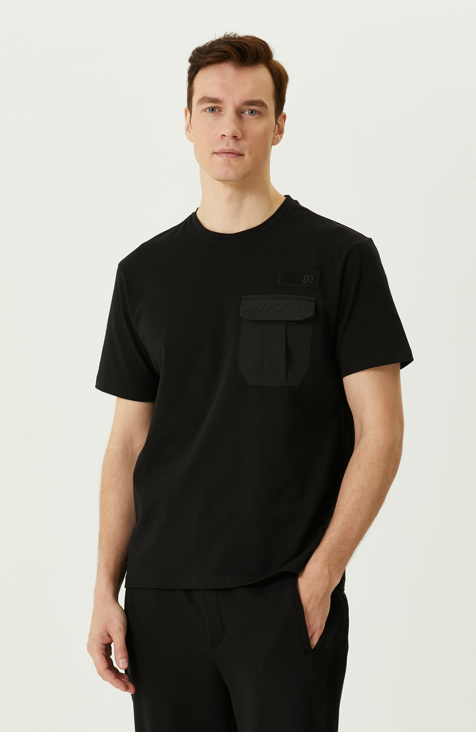 Geniş Fit Siyah T-shirt