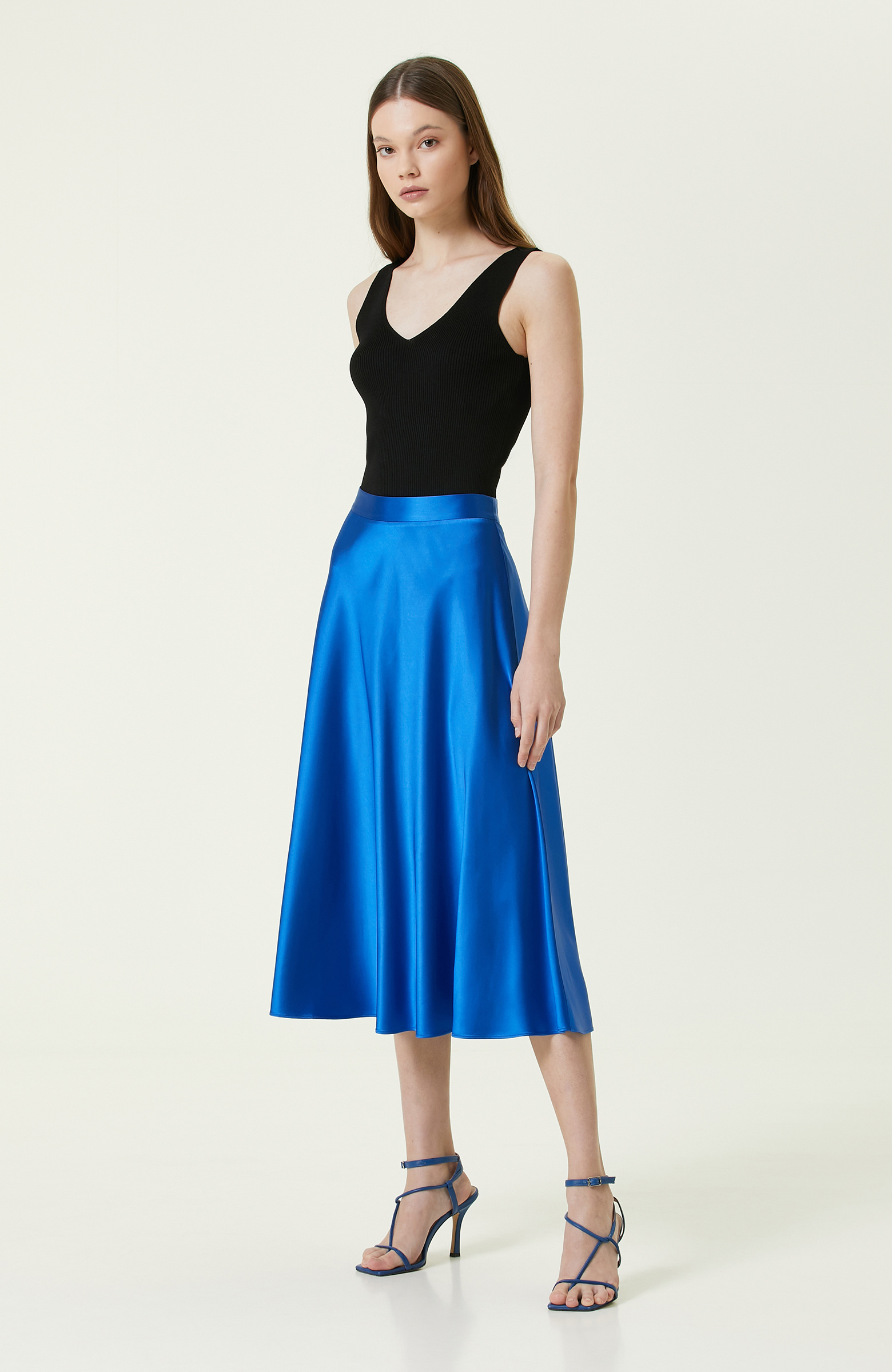 Regular Fit Saks Midi Etek Regular Fit Saks Midi Etek