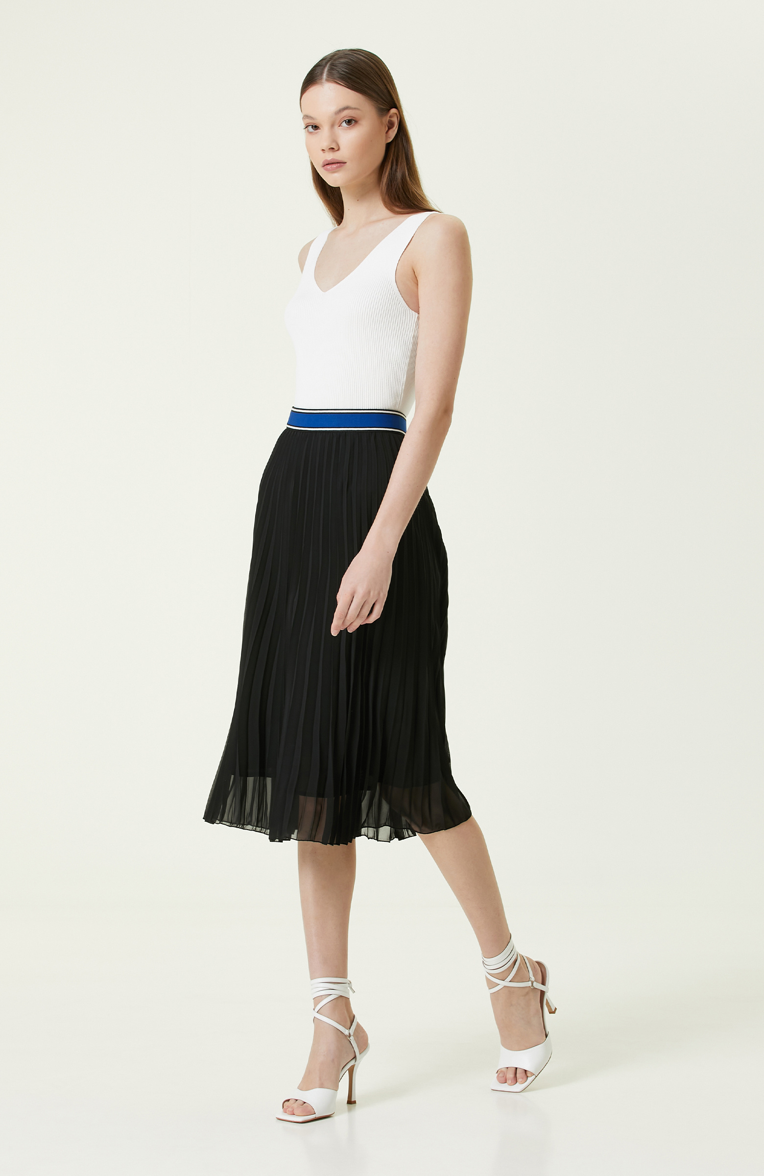 Regular Fit Siyah Midi Etek