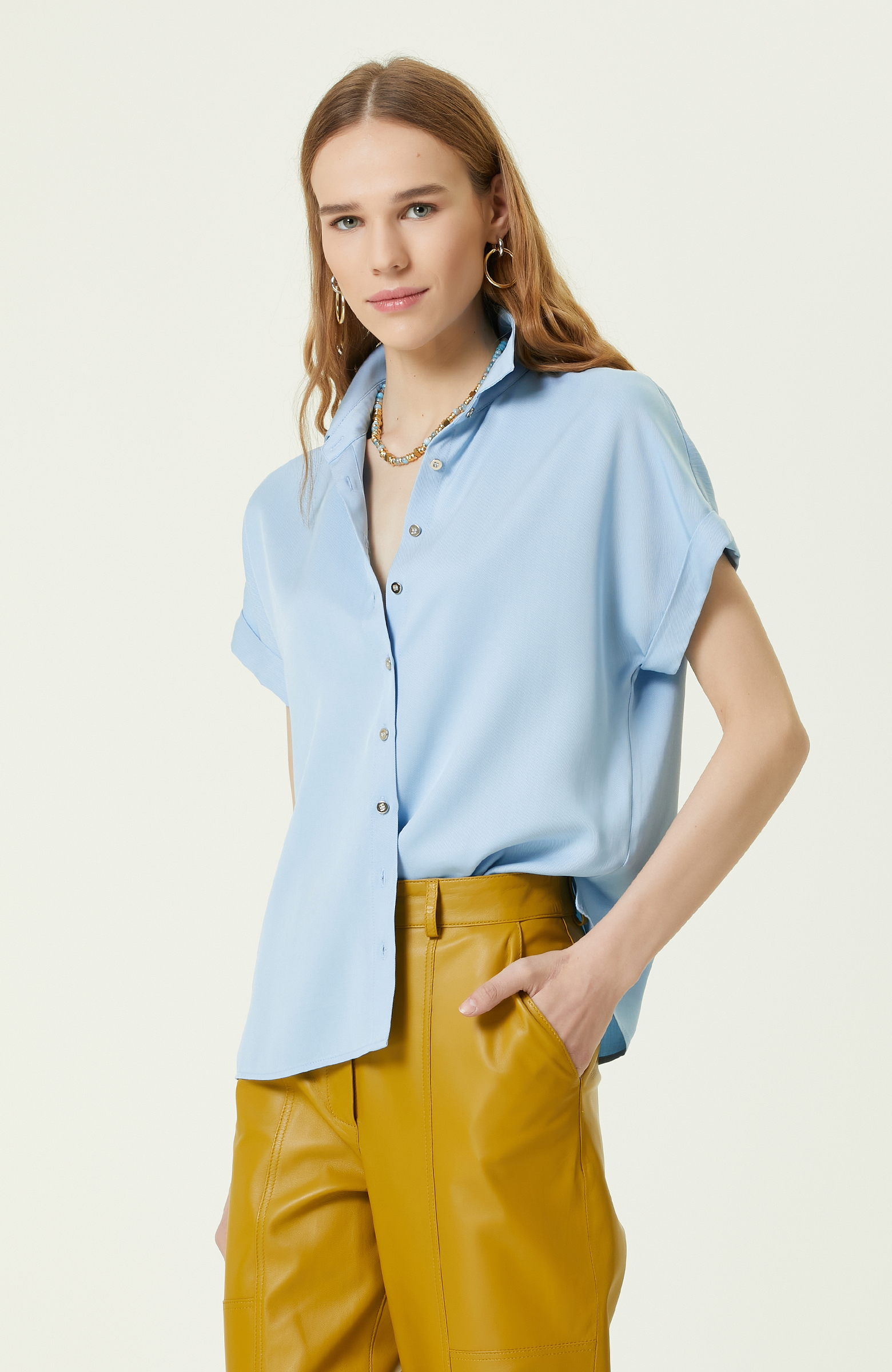 Regular Fit Açık  Mavi Gömlek