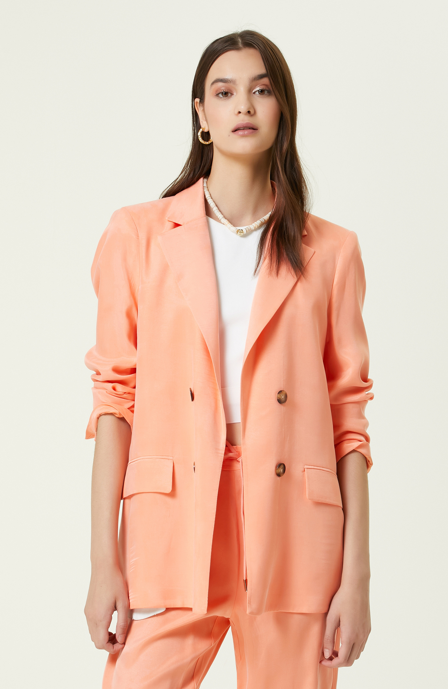 Slim Fit Somon Ceket