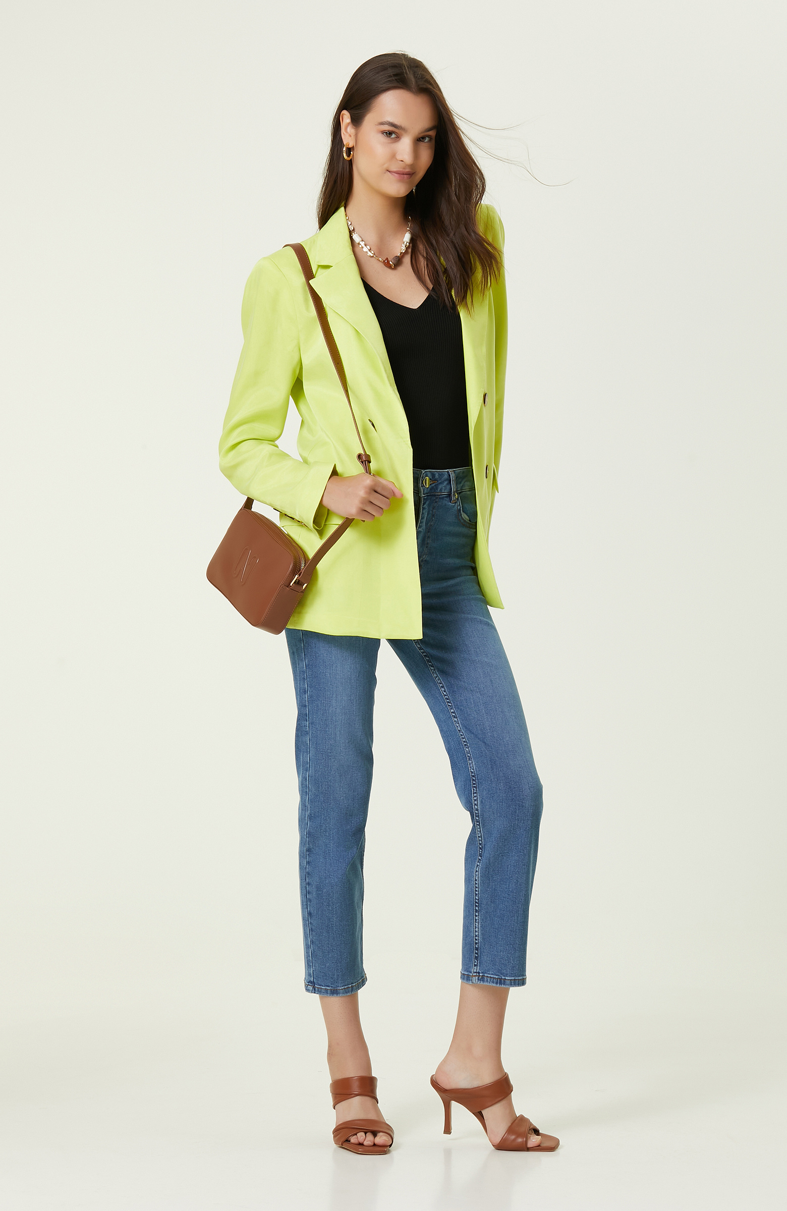 Basic Fit Mavi Denim Pantolon