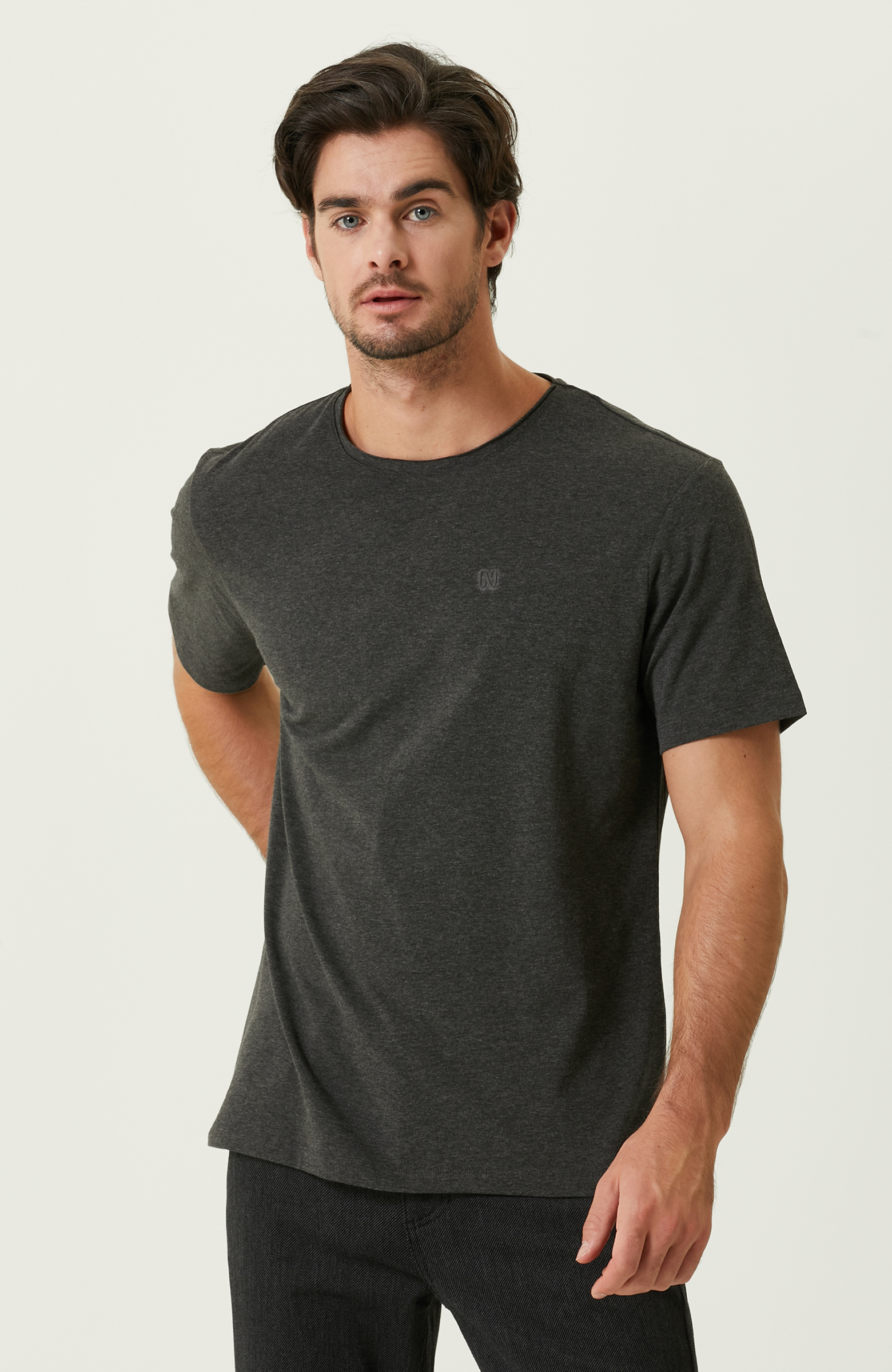 Antrasit Basic T-shirt Antrasit Basic T-shirt