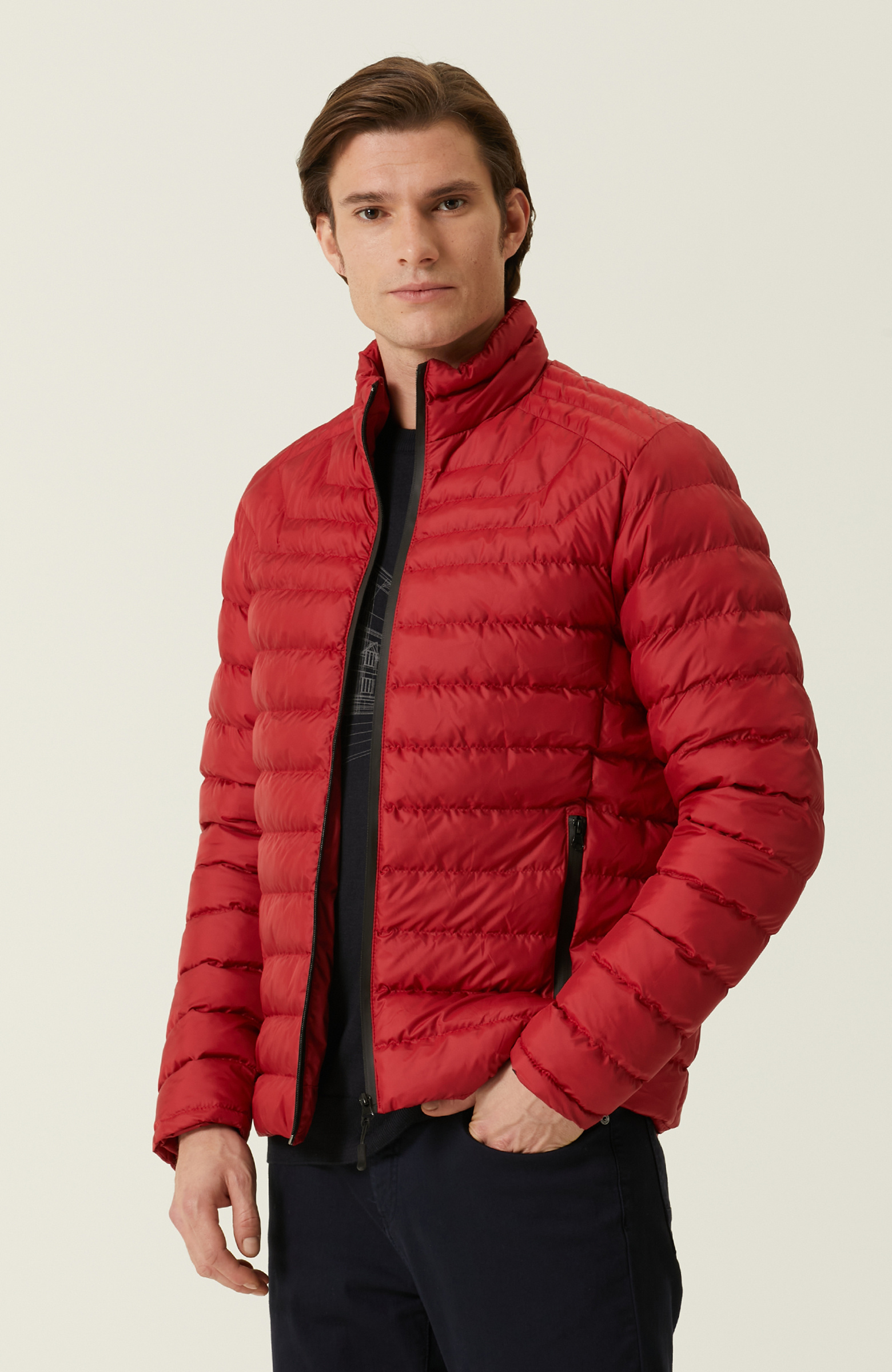 Kırmızı Puff Mont