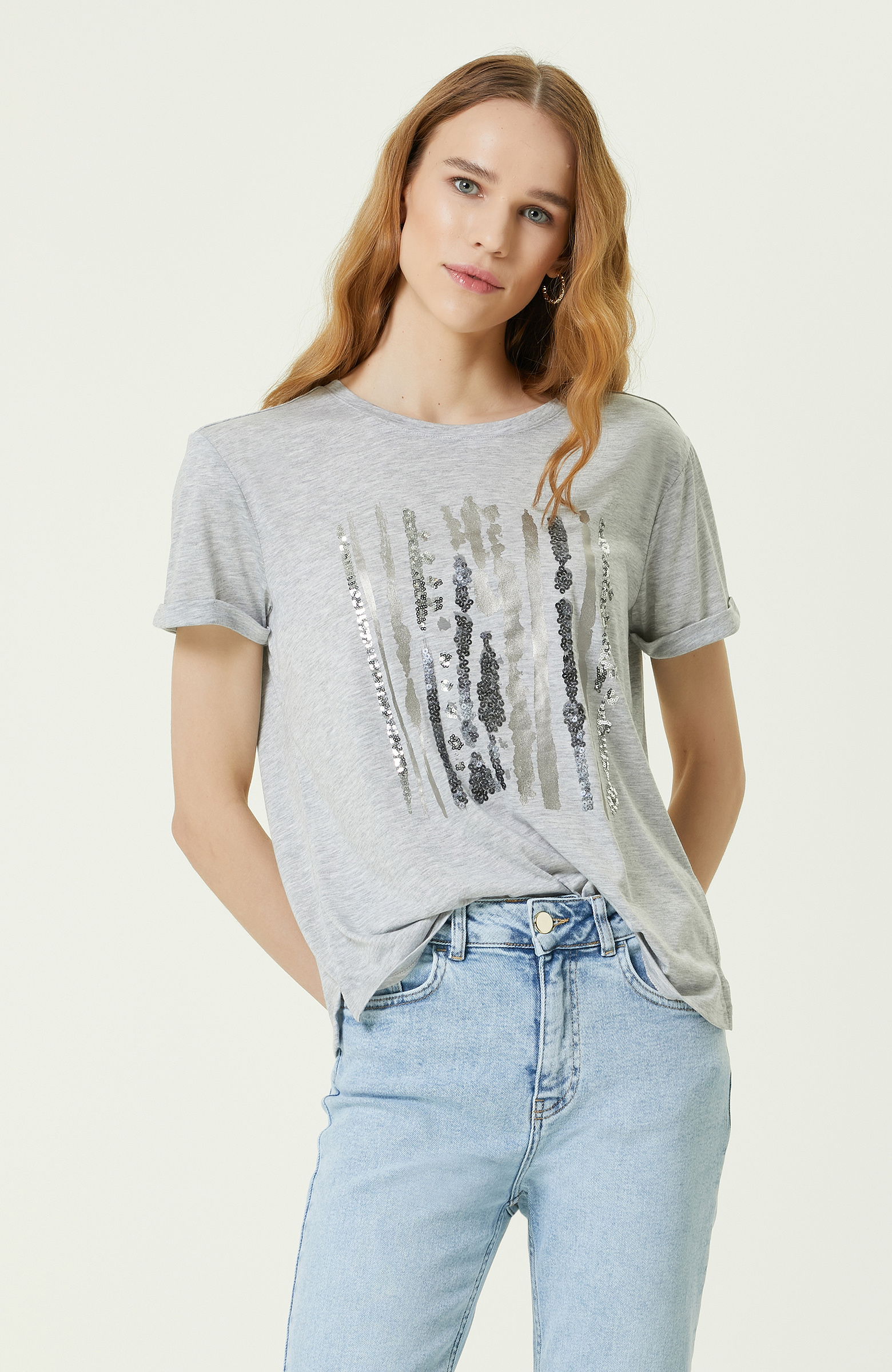 Gri Melanj T-shirt