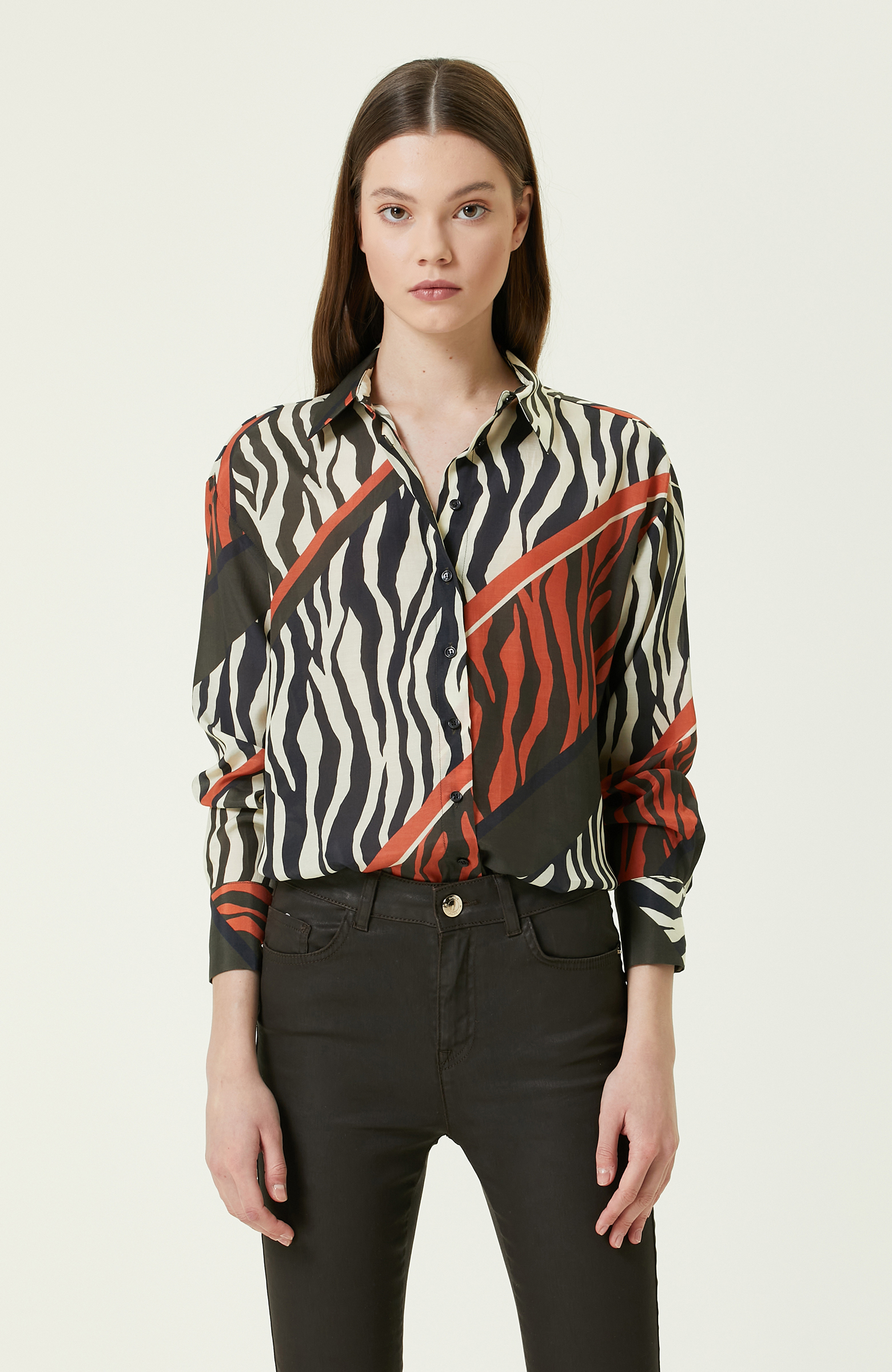 Basic Fit Siyah Haki Gömlek