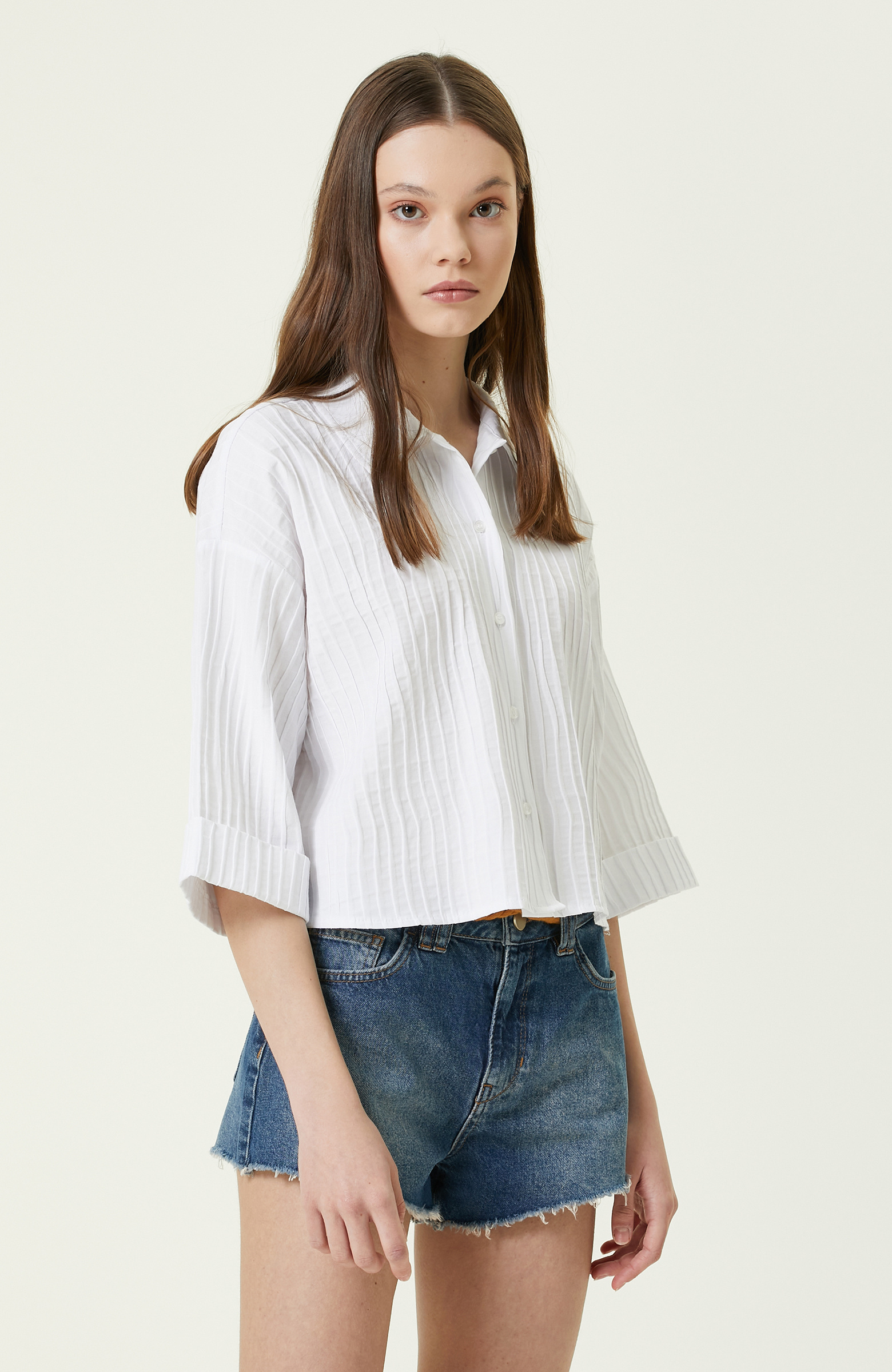 Basic Fit Beyaz Gömlek