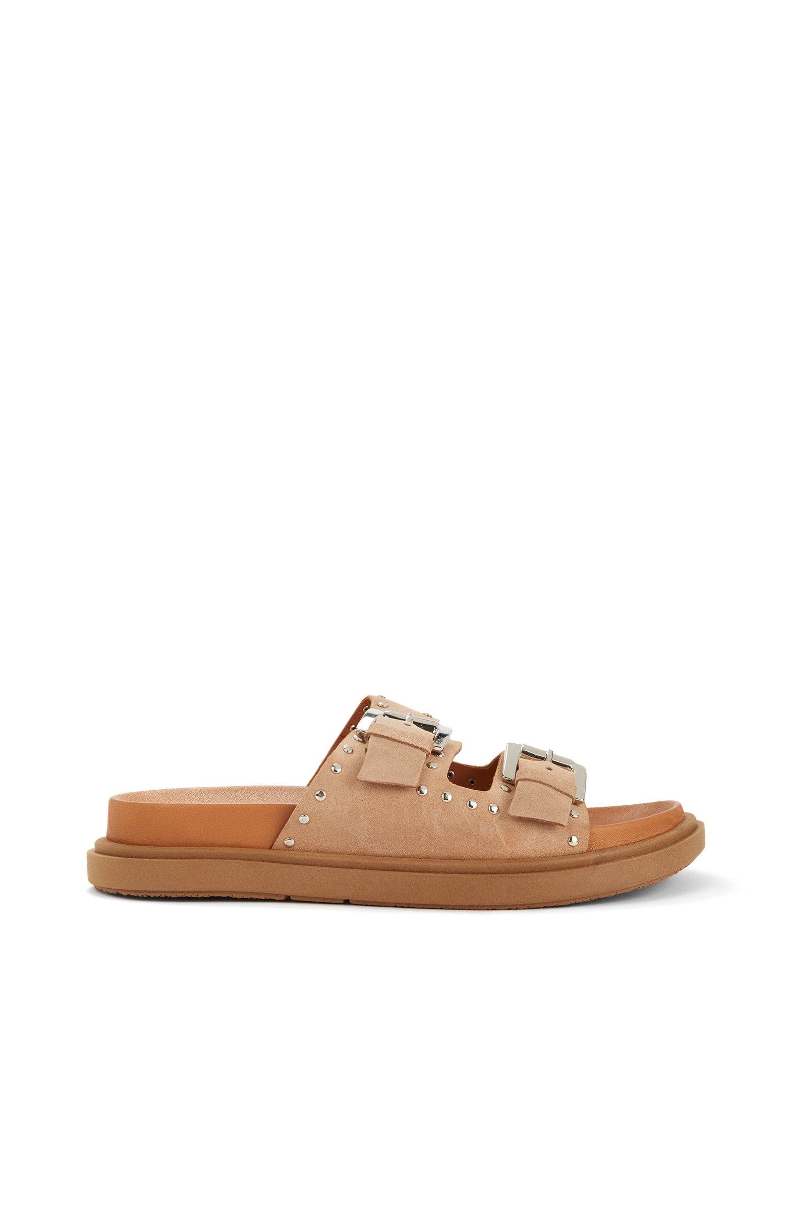 Pudra Troklu Kadın Süet Terlik