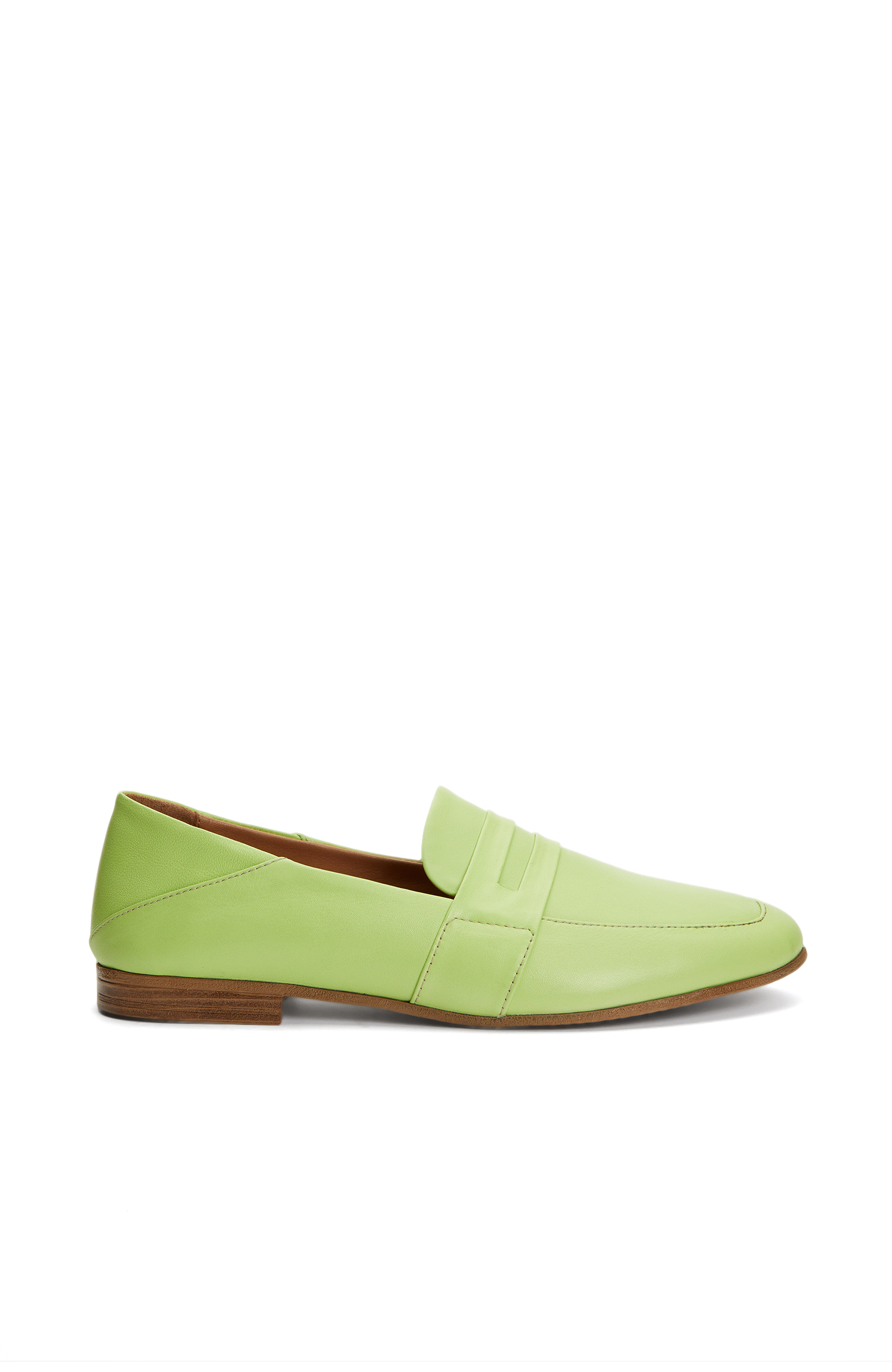 Yeşil Kadın Deri Loafer Yeşil Kadın Deri Loafer