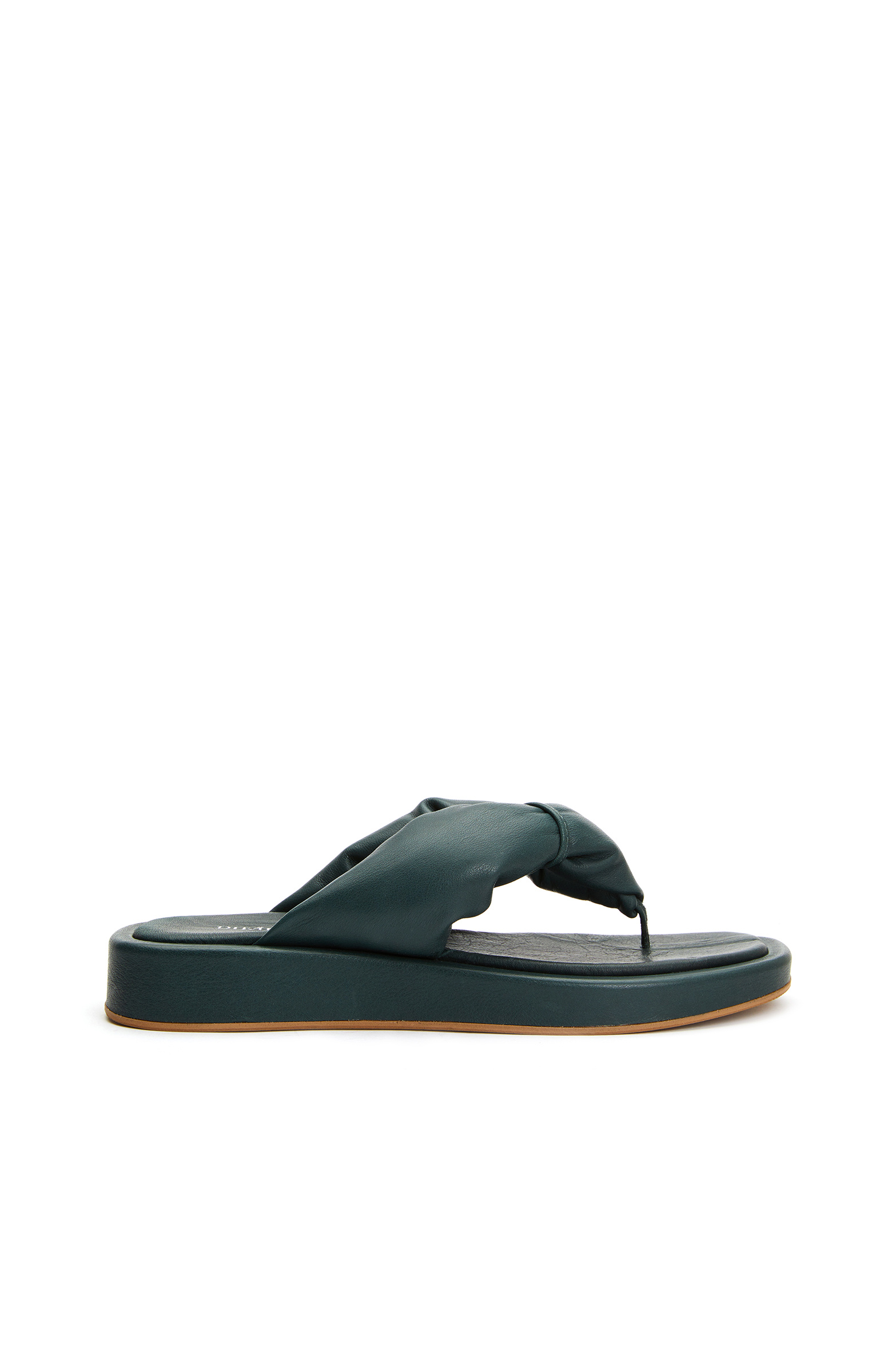 Yeşil Kadın Deri Terlik