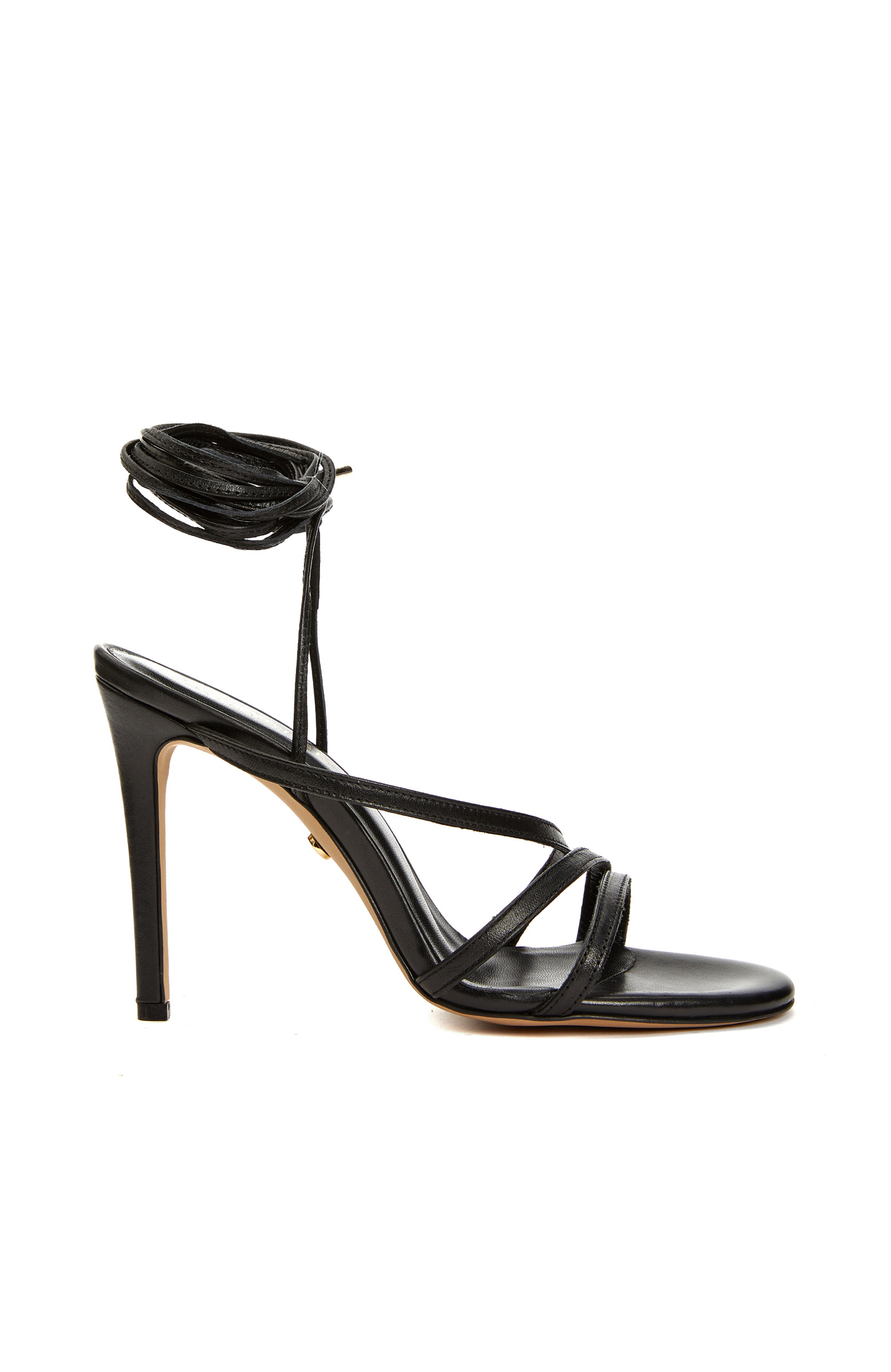 Siyah Kadın Deri Sandalet