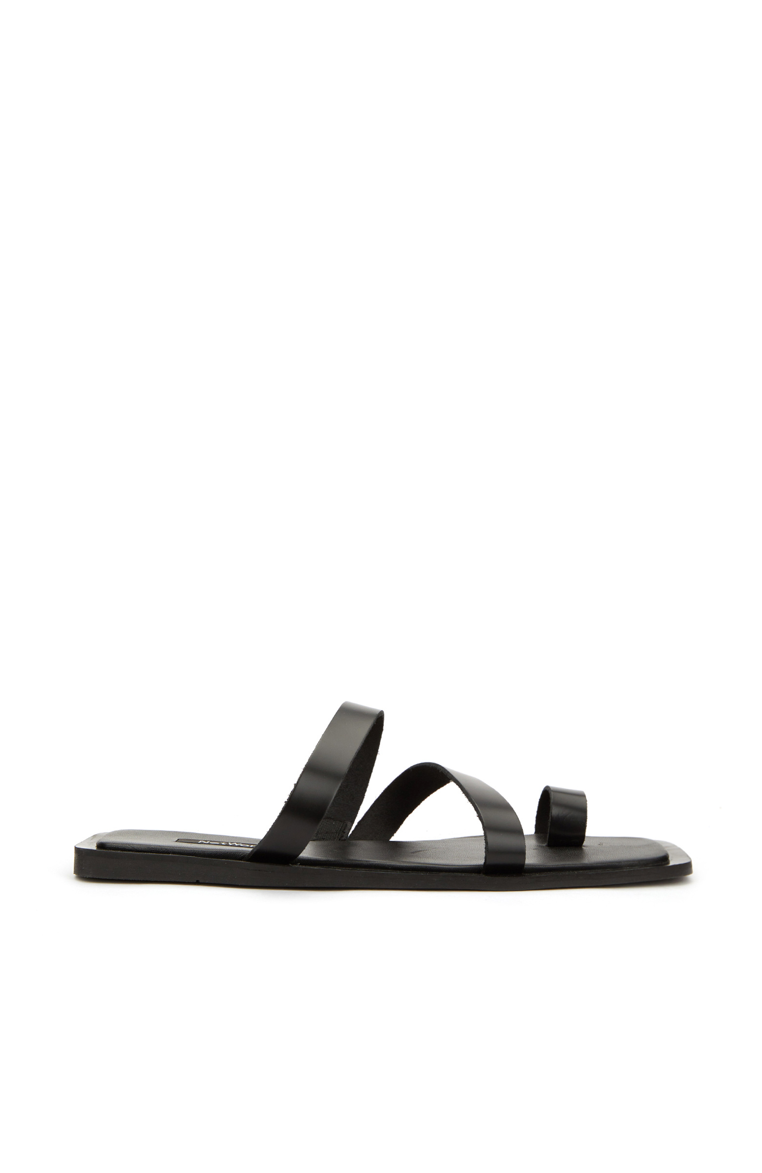 Siyah Kadın Deri Terlik