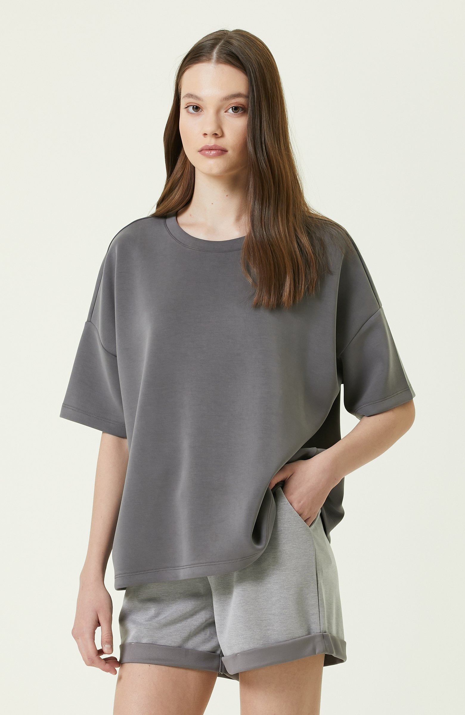 Geniş Fit Antrasit T-shirt Geniş Fit Antrasit T-shirt