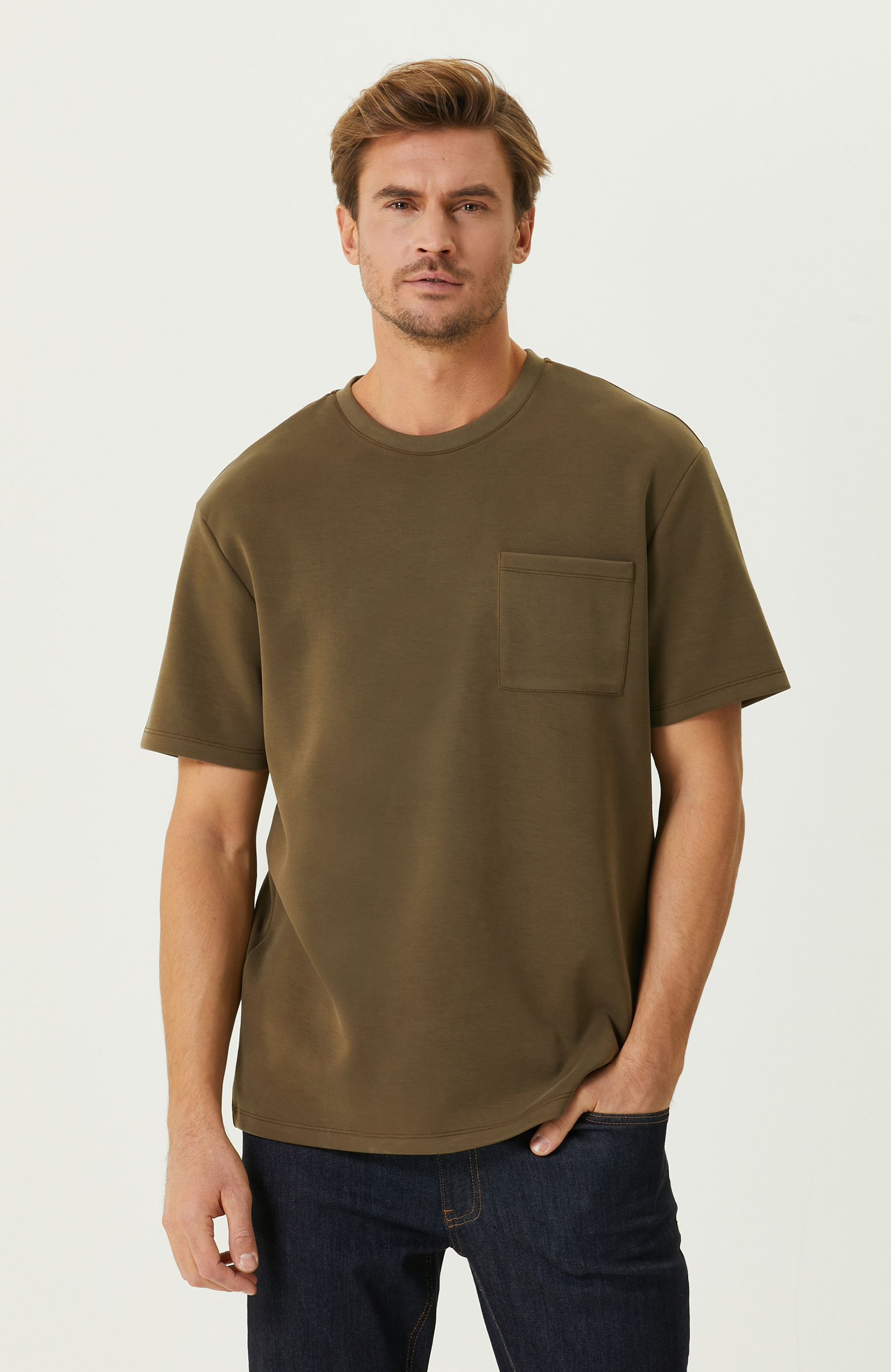 Slim Fit Açık Yeşil T-shirt