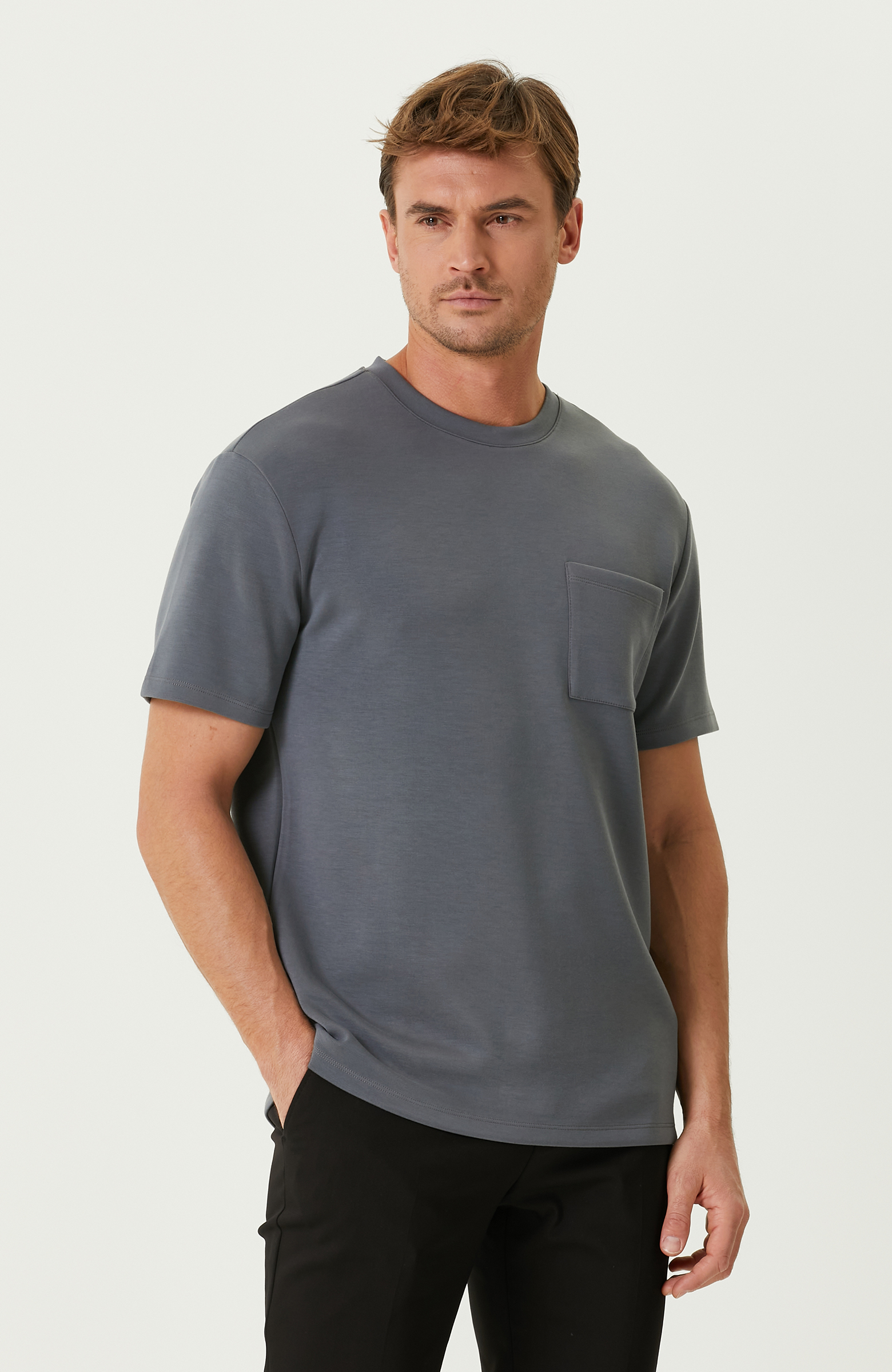 Slim Fit Antrasit T-shirt Slim Fit Antrasit T-shirt