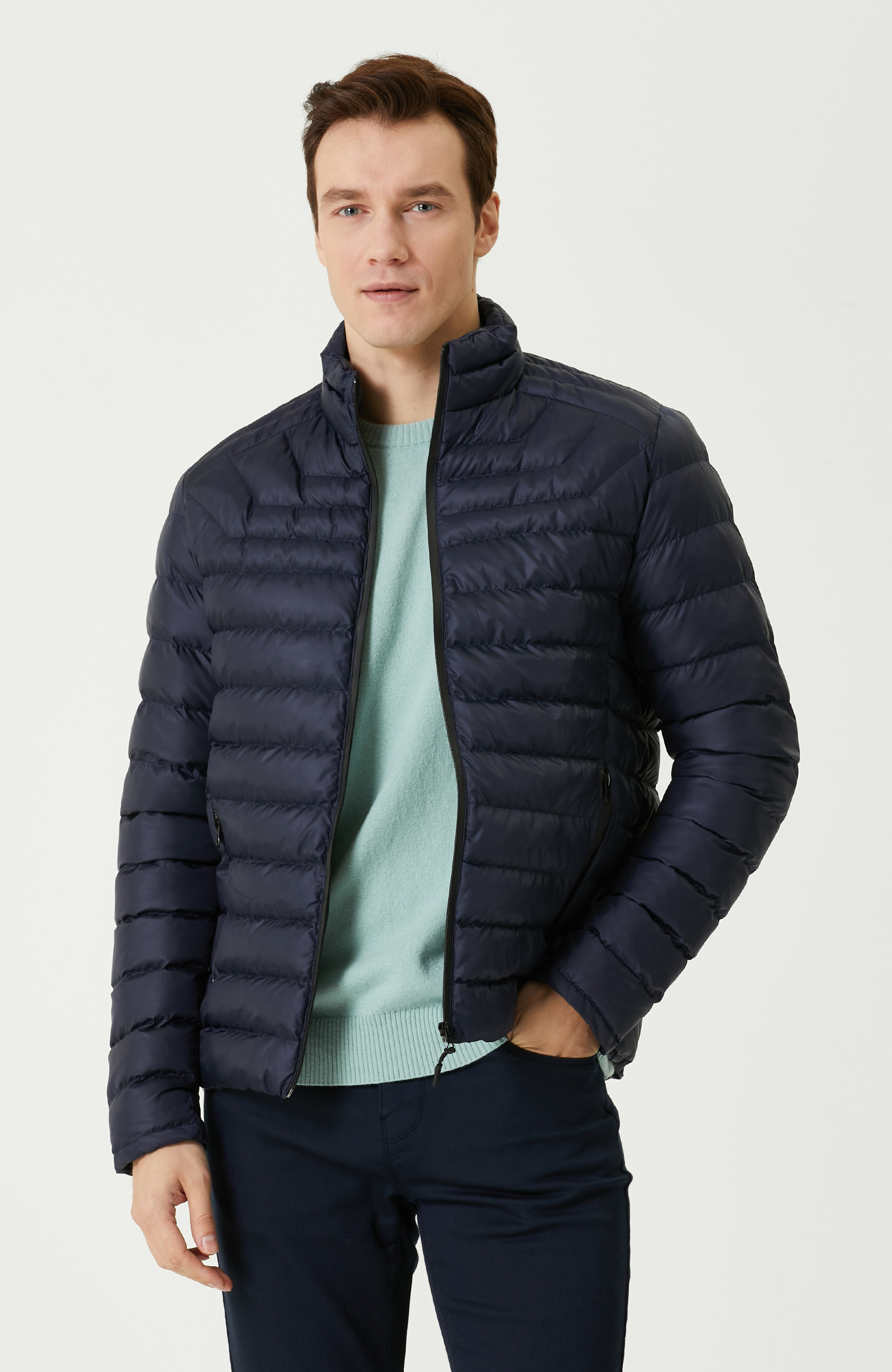 Slim Fit Lacivert Mont