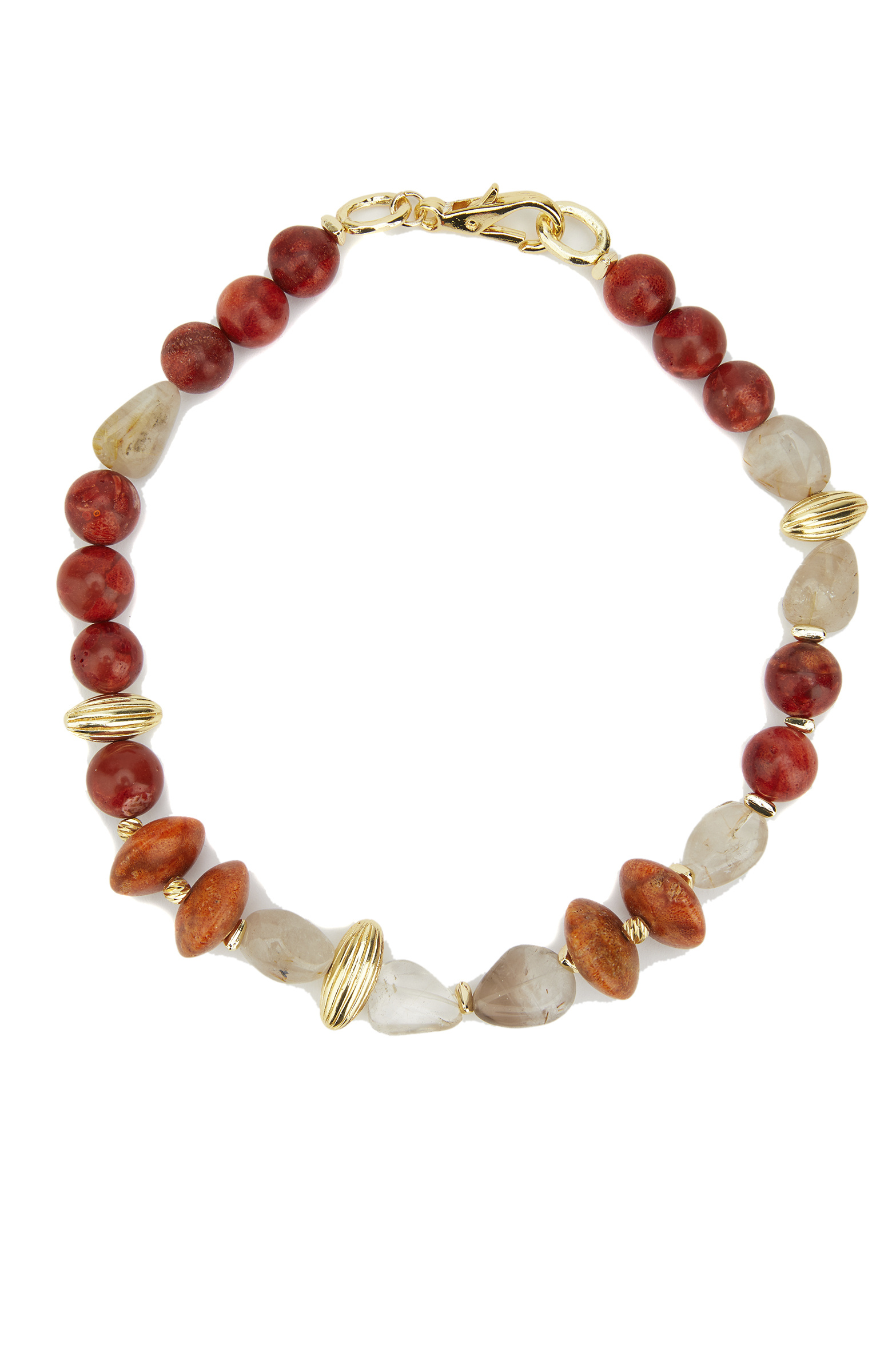 Kırmızı Taşlı Kadın Kolye