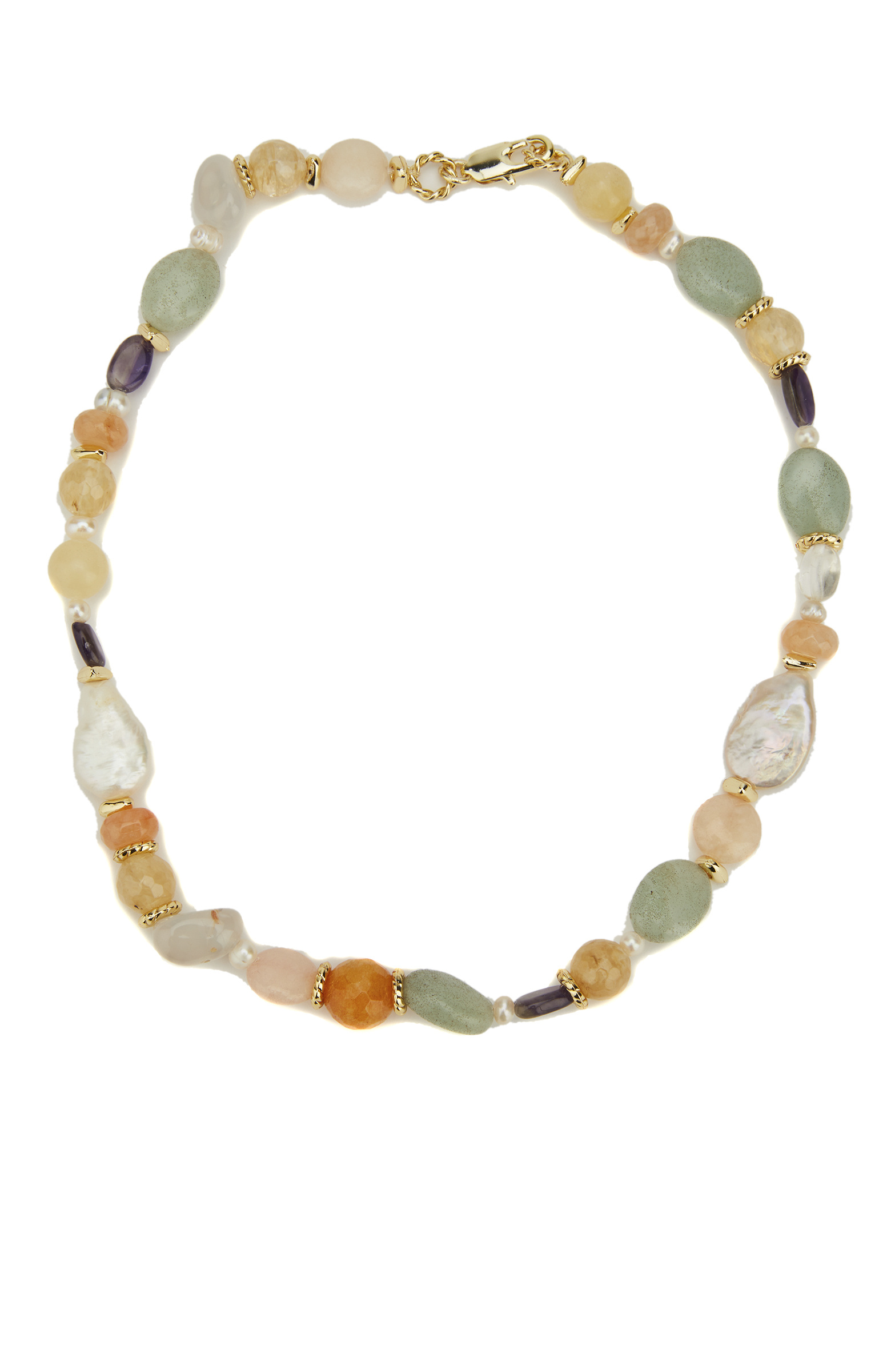 Mint Taşlı Kadın Kolye